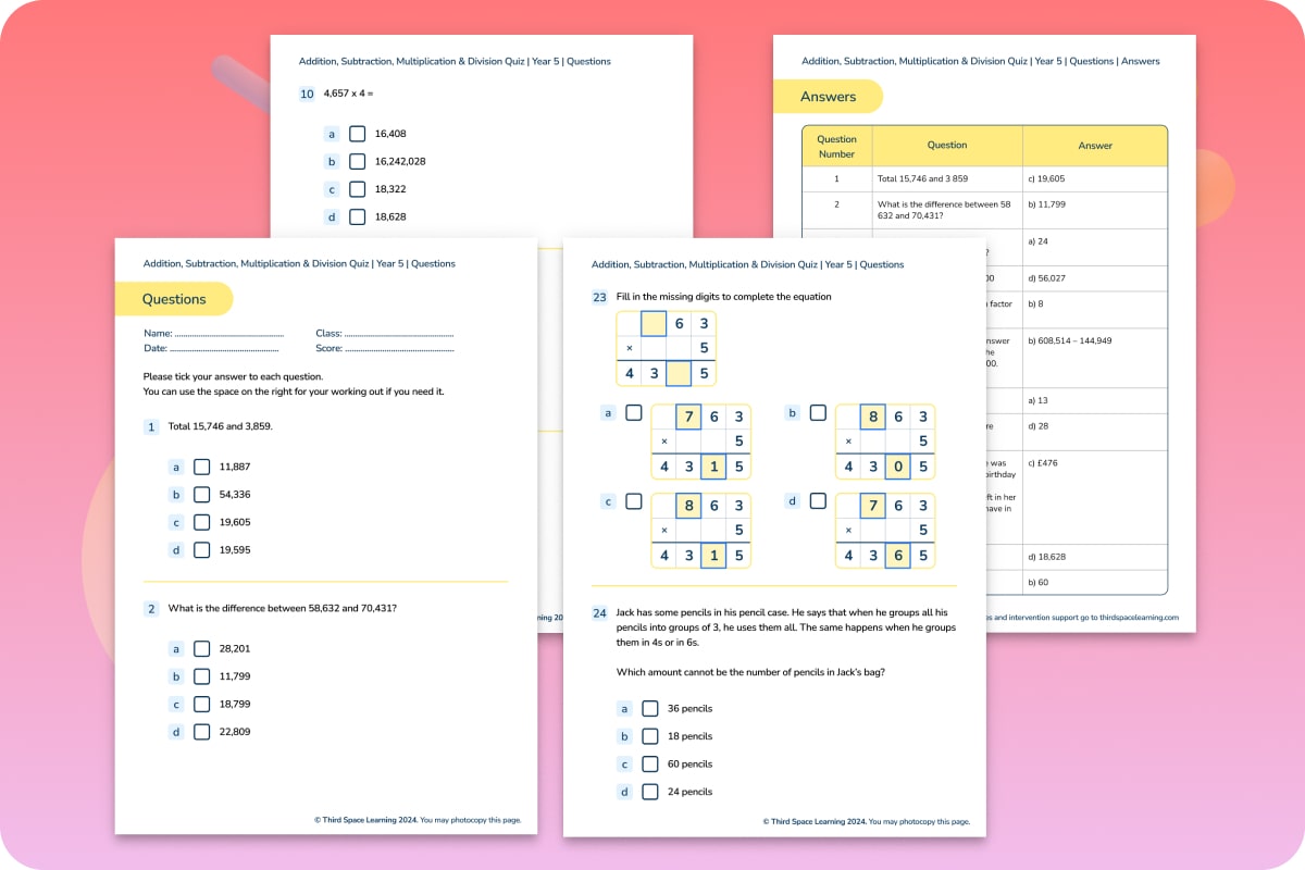 Primary Maths Resources [FREE] | KS1 & KS2 | Third Space Learning ...