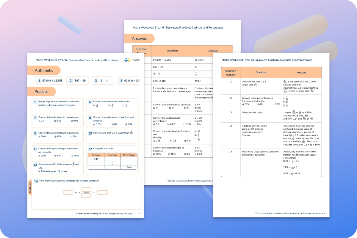 Fraction Decimal Percent Worksheet Fractions Decimals Percents Ratios
