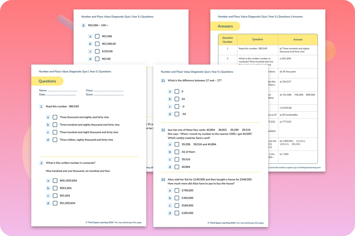 Primary Maths Resources [FREE] | KS1 & KS2 | Third Space Learning ...