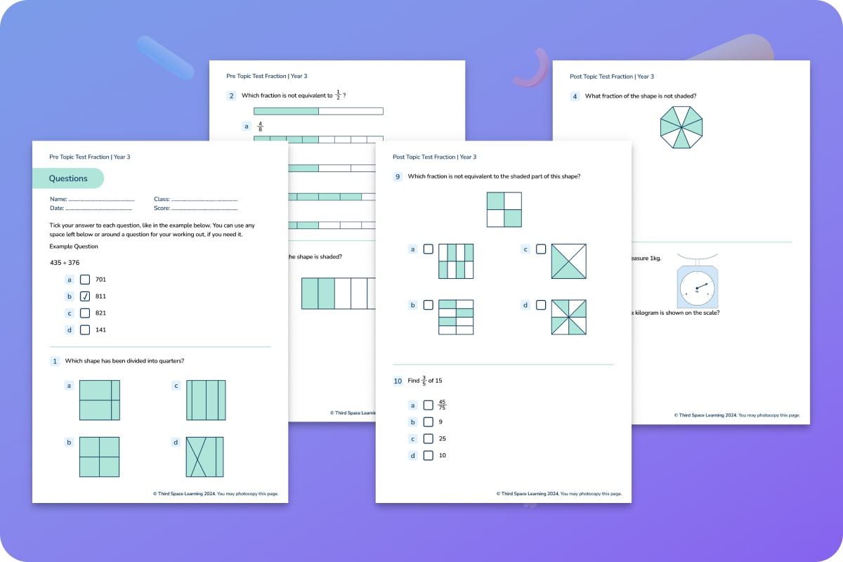 Diagnostic Assessment | Fractions | Year 3