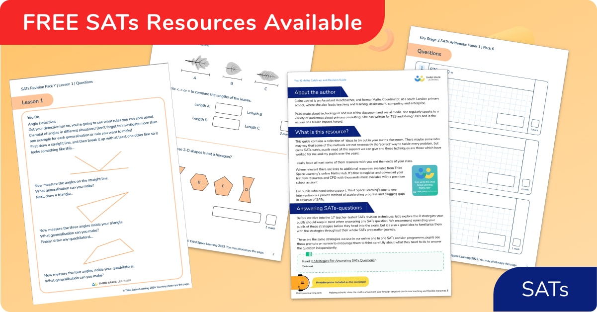 SATs Maths Resources | KS2 | Third Space Learning Resources | Maths Hub | Third Space Learning
