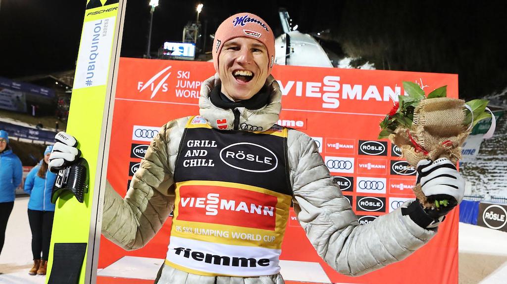 FIS | Karl Geiger claims the yellow bib with win in Val di Fiemme
