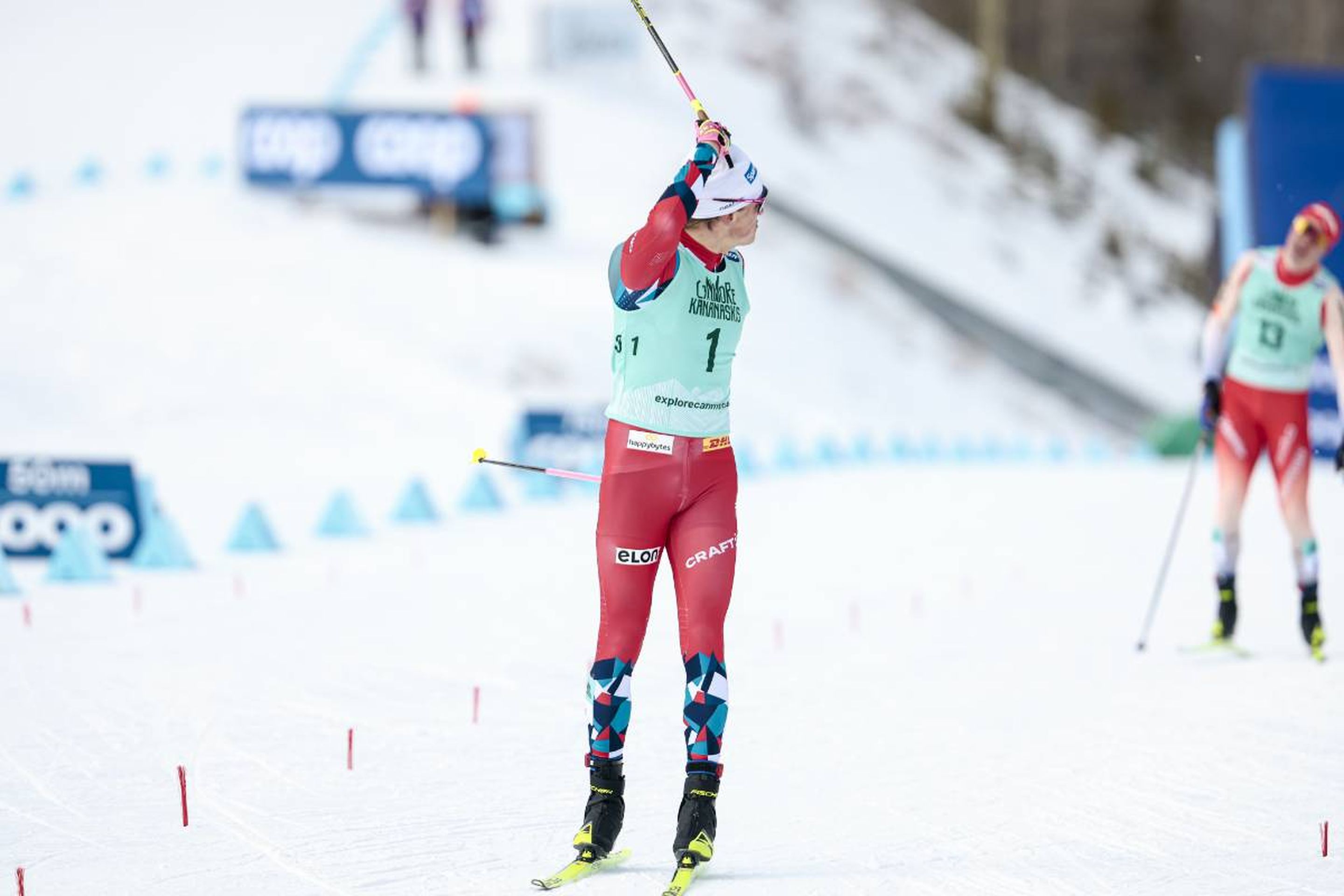 FIS | Skistad seals sprint victory with a kiss as Klaebo completes ...