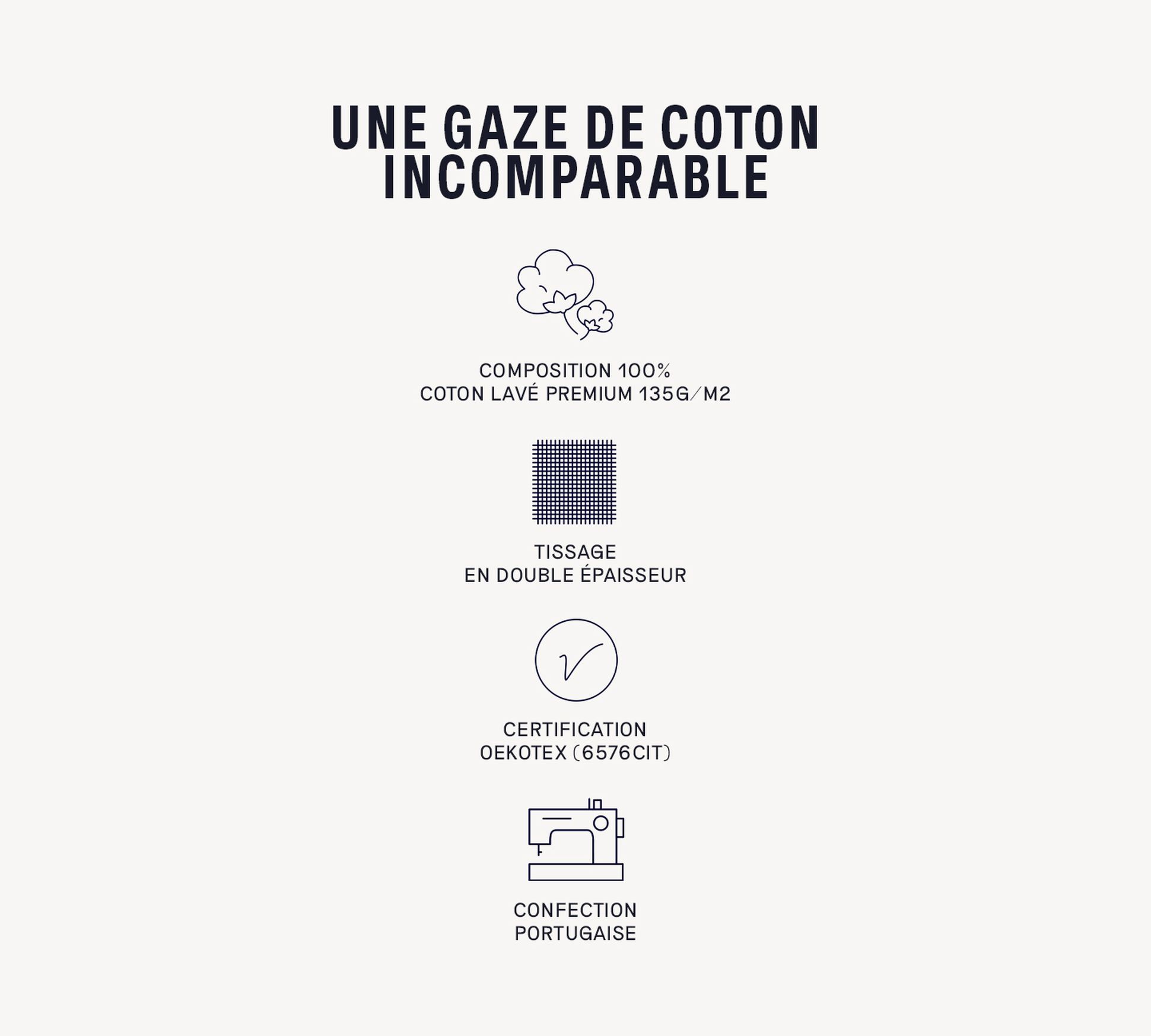 Linge de lit Gaze de coton - Bonsoirs