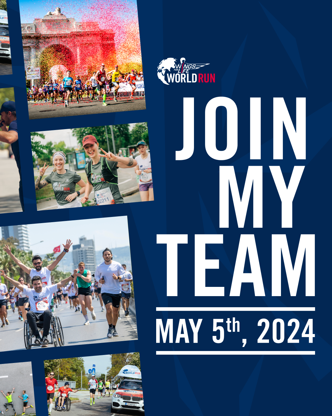 Team sharing Assets - Wings for Life World Run