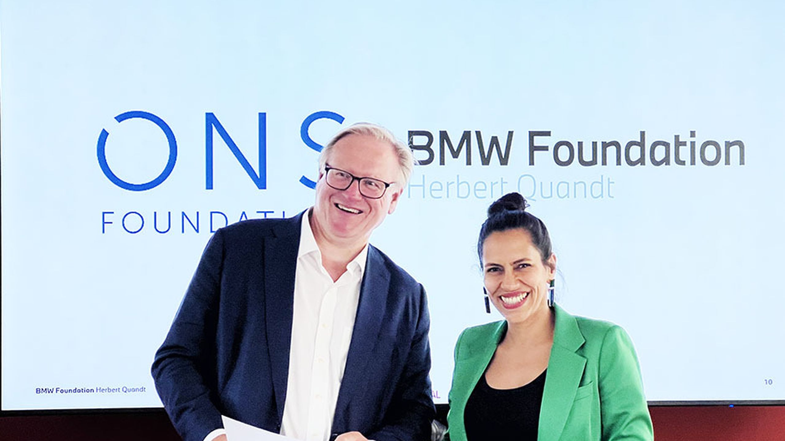 Strategic Partnership Between BMW Foundation and ONS Foundation