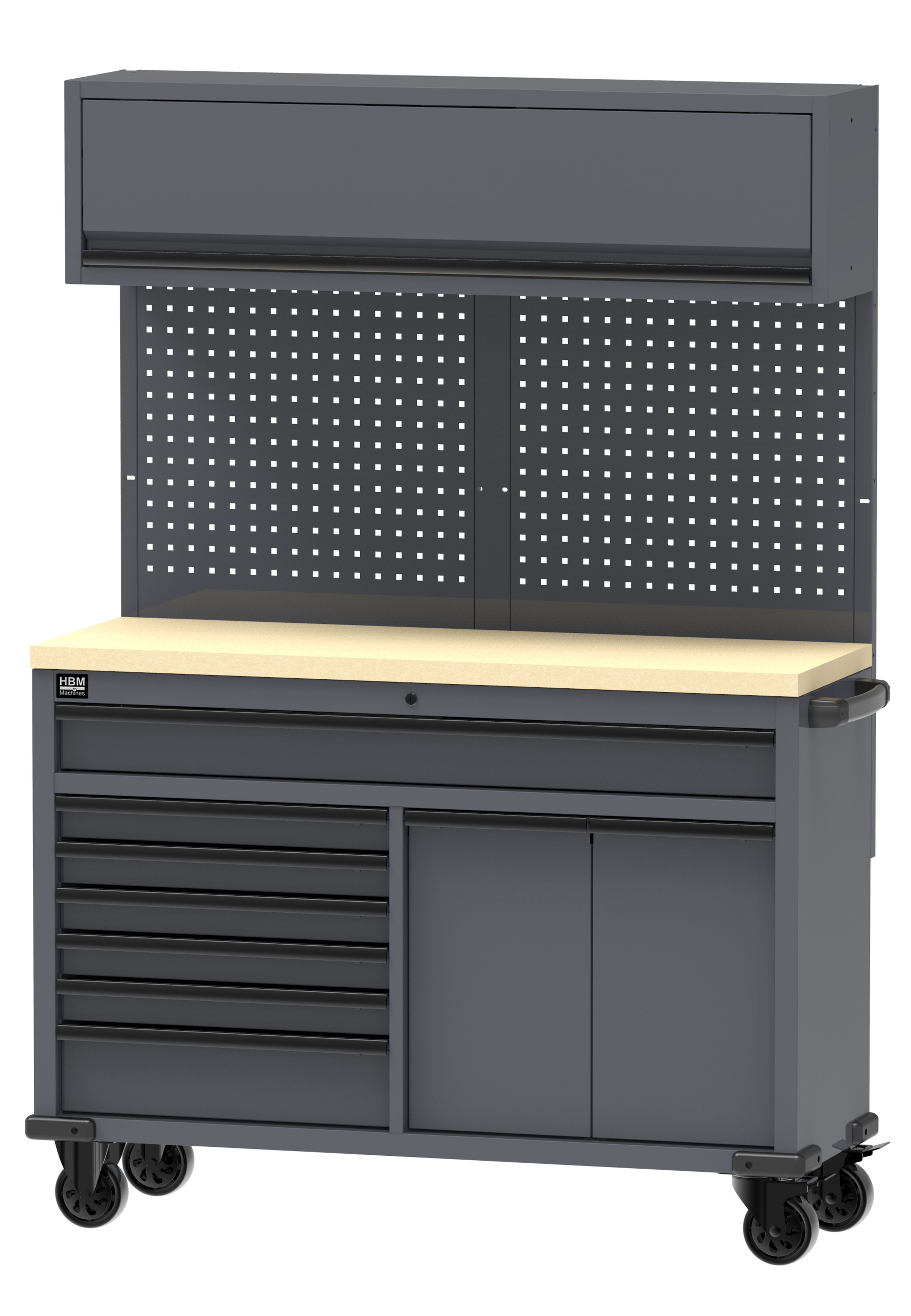 HBM établi mobile 136 cm avec 7 tiroirs et... | HBM Machines