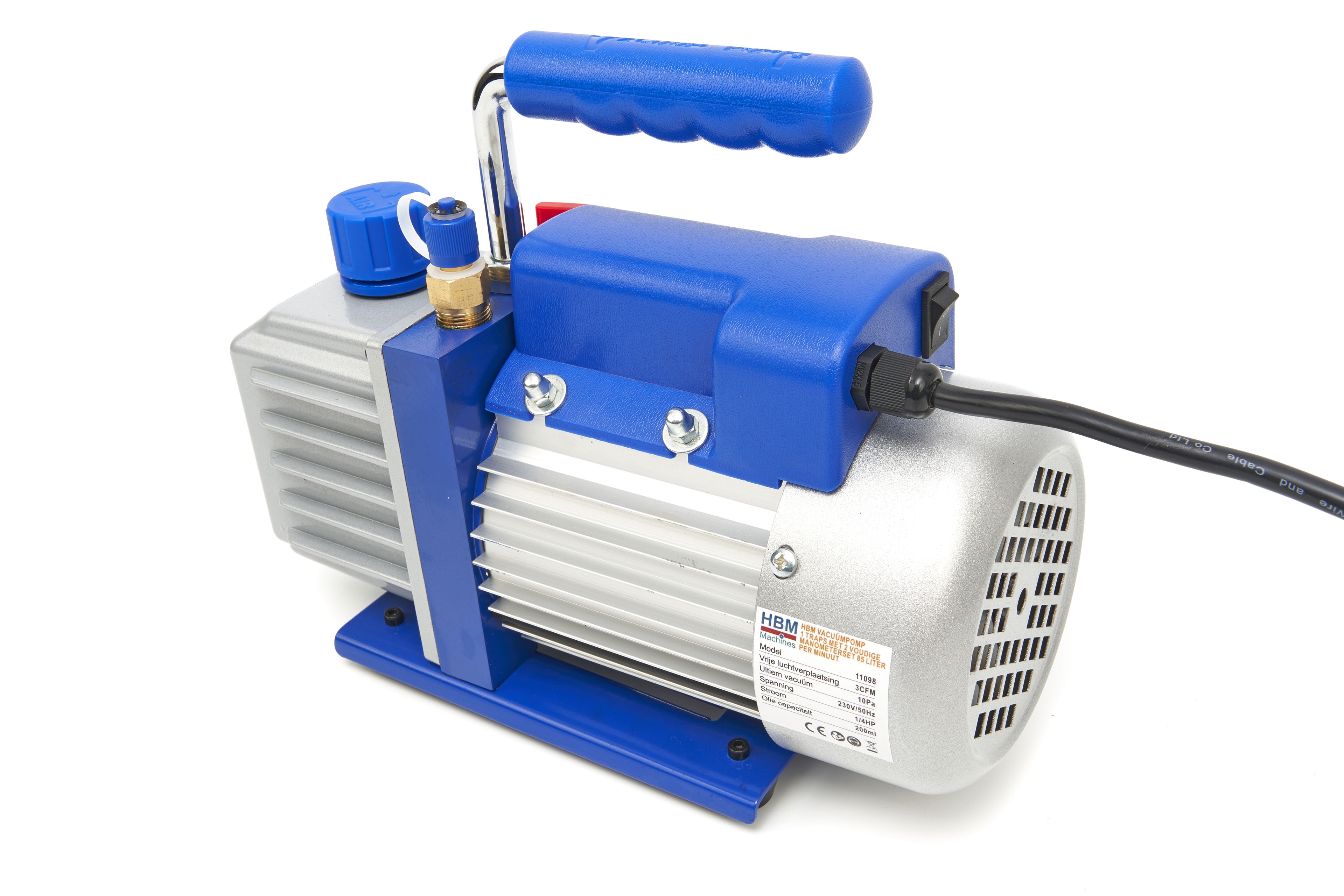 HBM-Vakuumpumpe 1-stufig mit 2-fach Manome... | HBM Machines