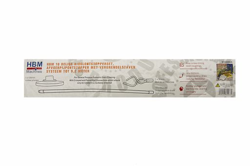 HBM 10 Delige Rioolontstopperset, Afvoerpi... | HBM Machines