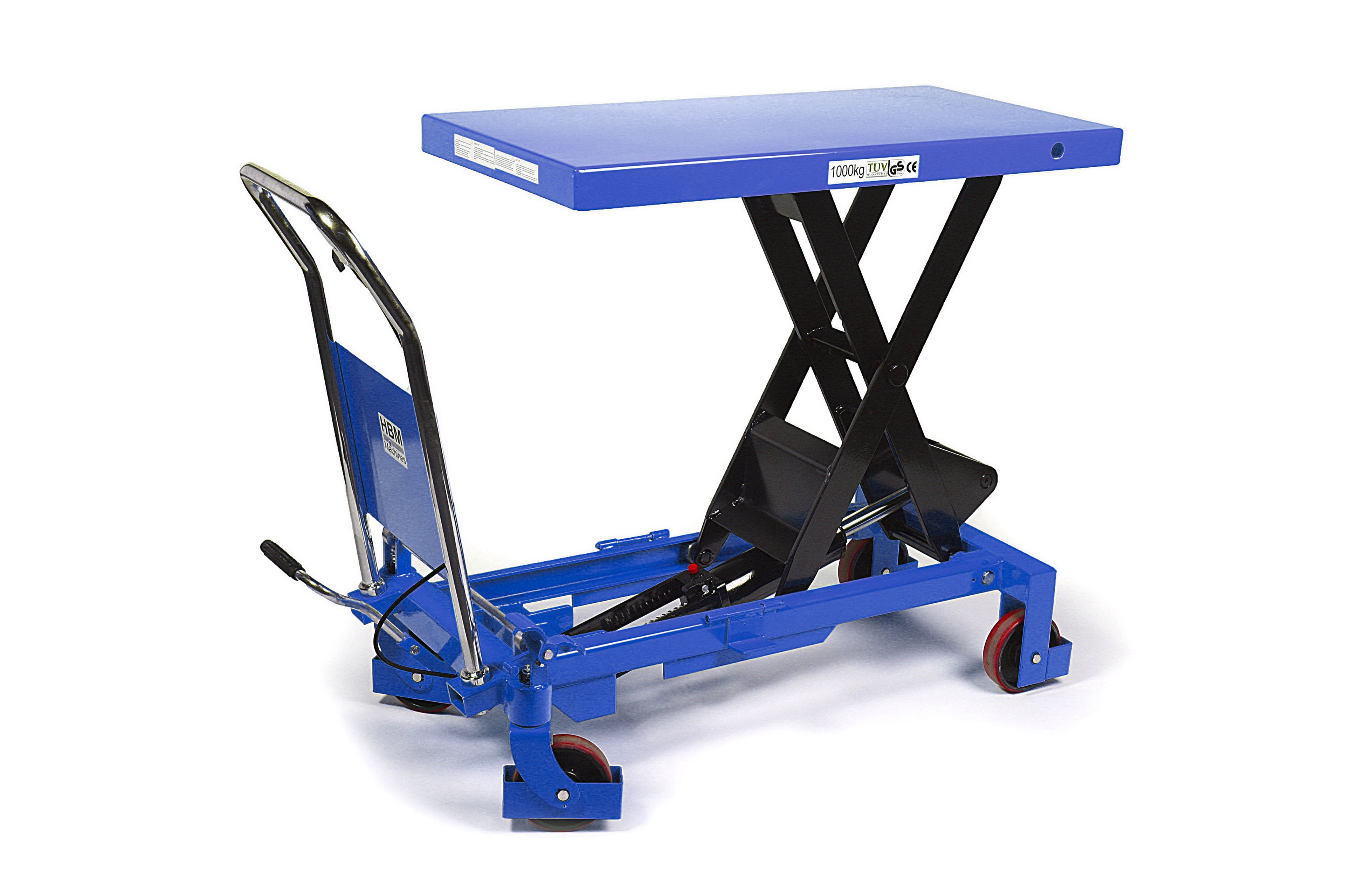 HBM verrijdbare werktafel / heftafel 1000 ... | HBM Machines