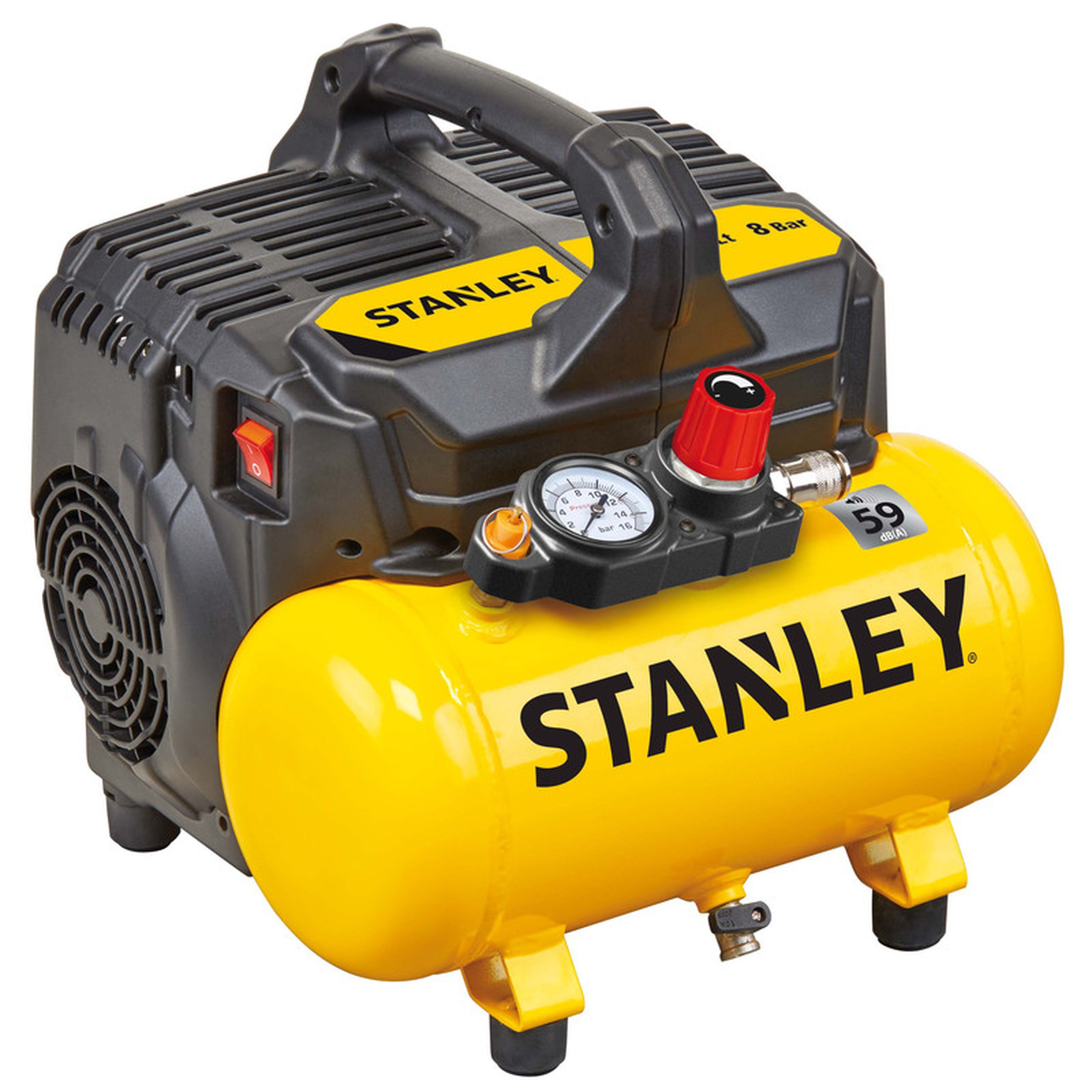 Stanley compressor Silent 6 liter DST100/8/6 | HBM Machines