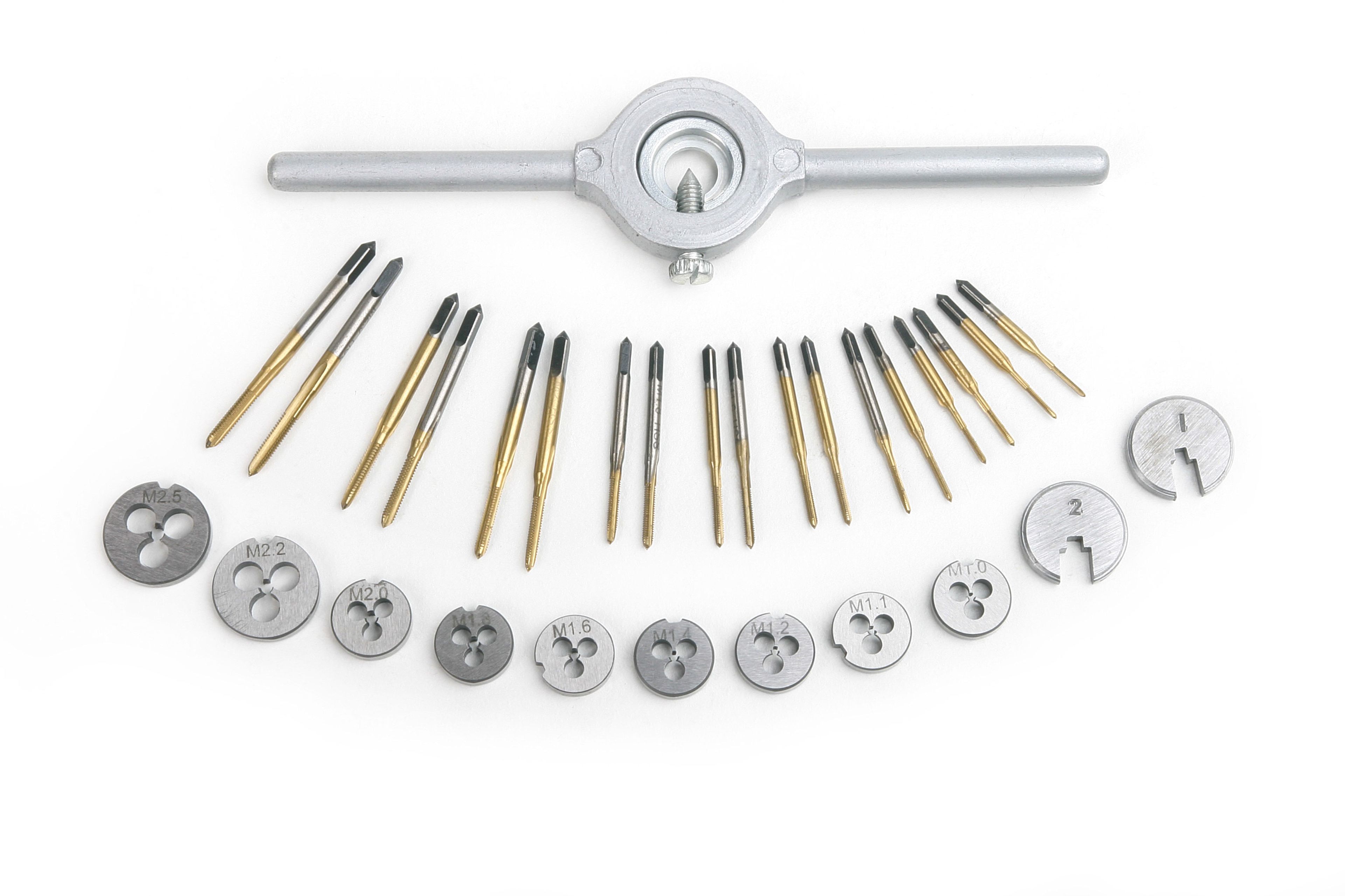 HBM Jeu de taraudage et de coupe Mini TIN ... | HBM Machines