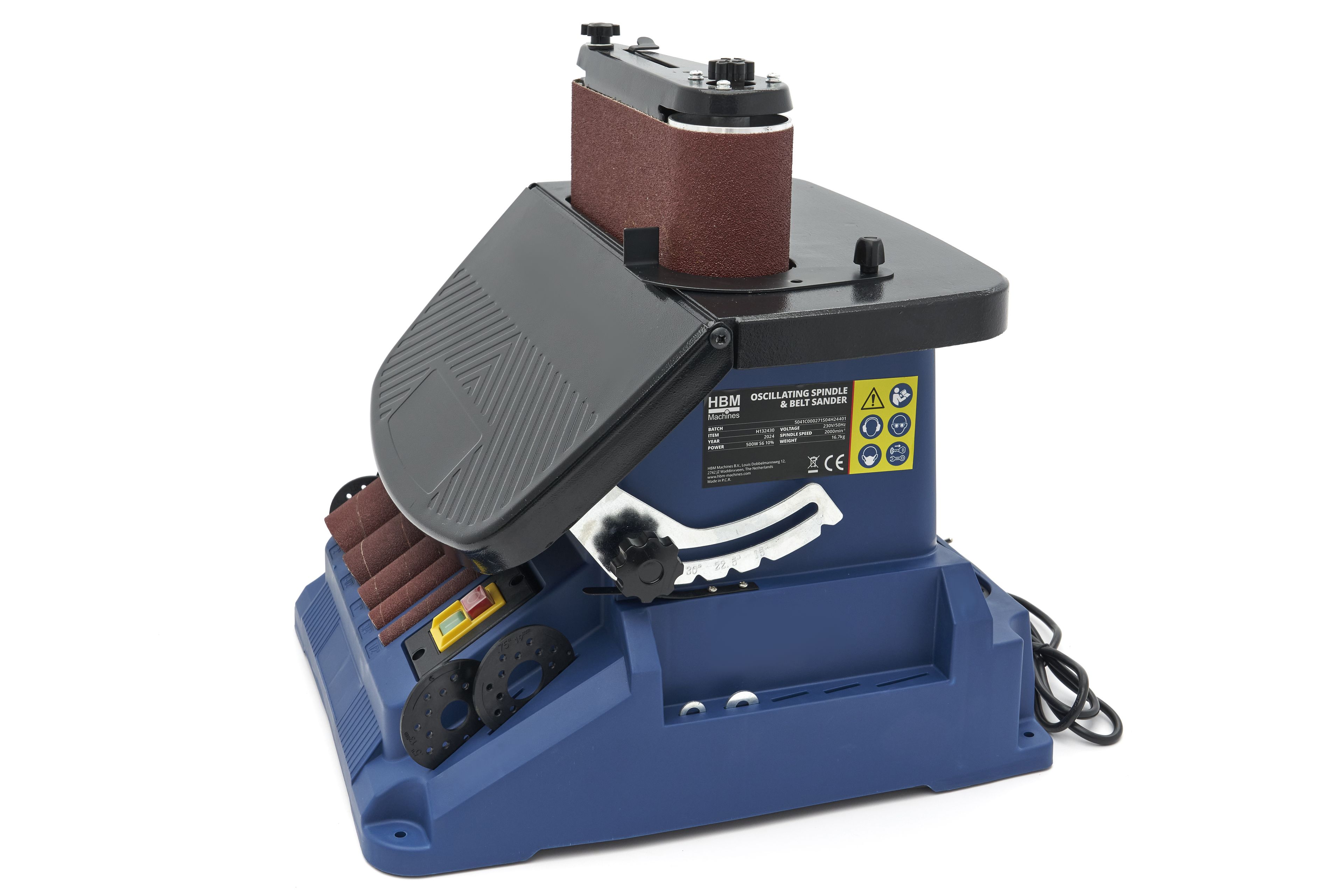 HBM ponceuse oscillante à broche et à bande | HBM Machines