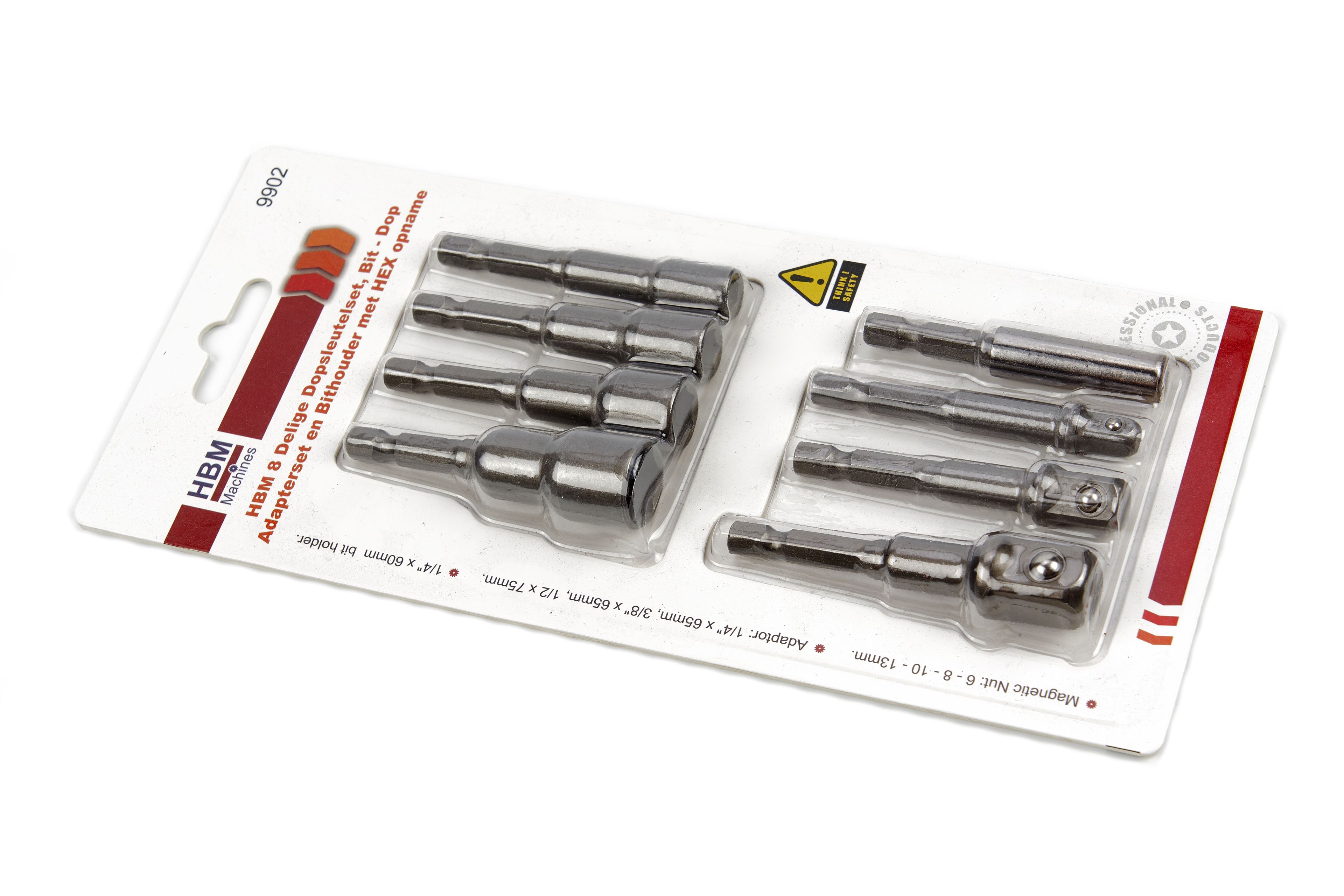 HBM 8 Delige Dopsleutelset, Bit - Dop Adap... | HBM Machines