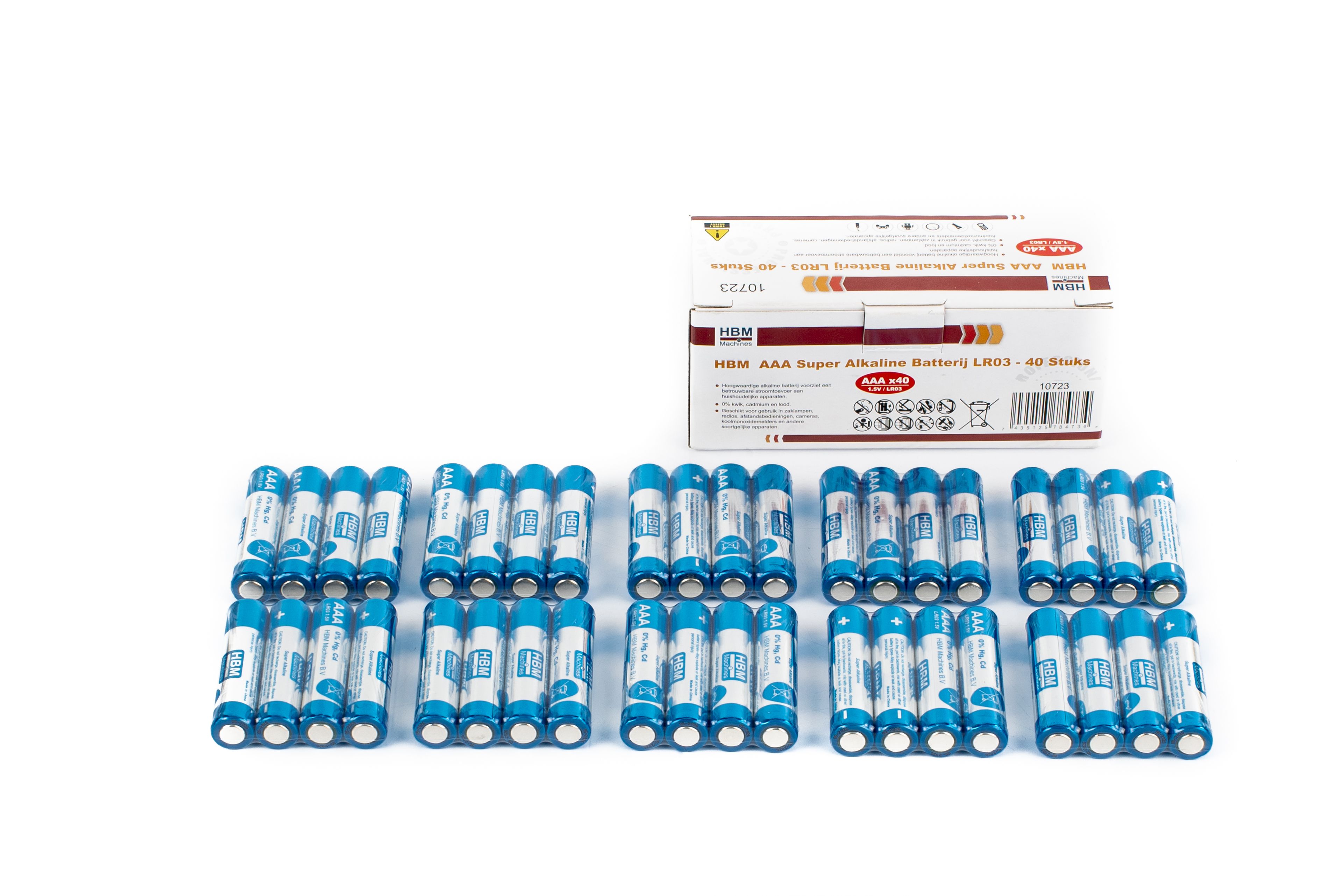 HBM AAA Super-Alkaline-Batterie LR03 – 40 ... | HBM Machines