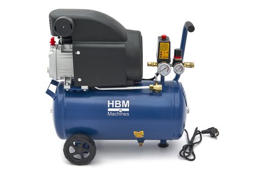 HBM oliegesmeerde compressor 24 liter | HBM Machines