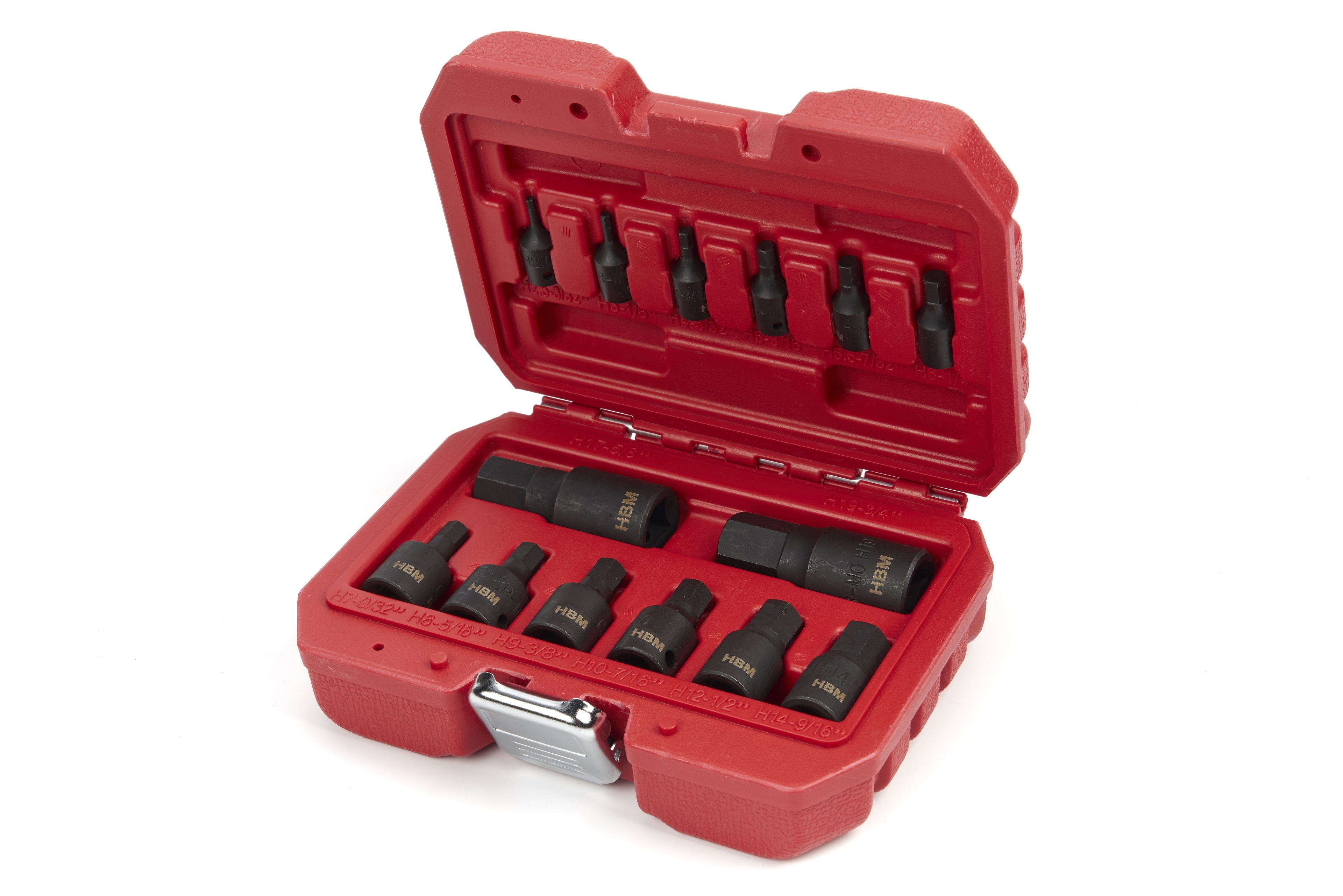HBM 14 Delige Kracht Inbus Doppenset | HBM Machines