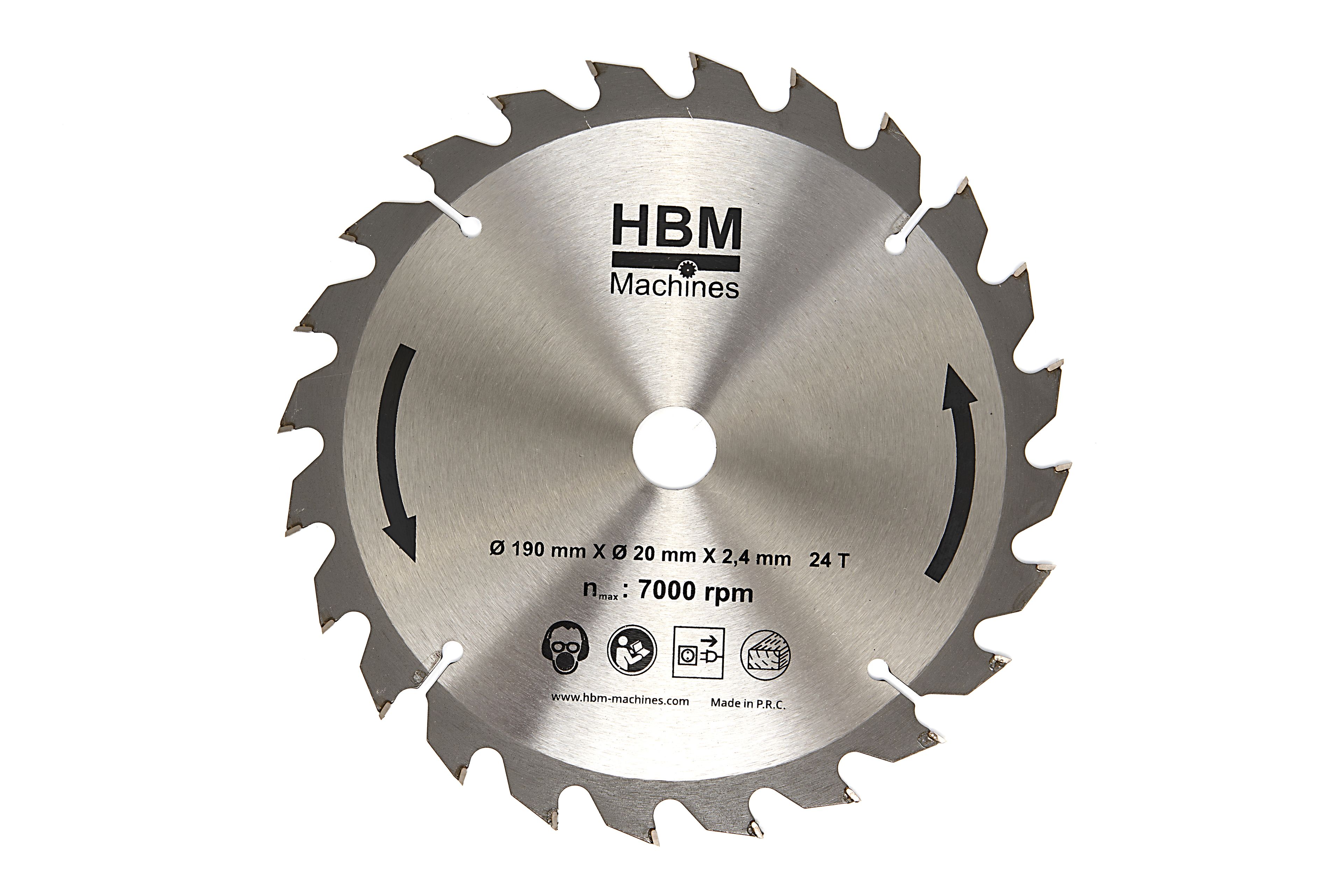 HBM zaagblad 190 mm voor invalzaag | HBM Machines