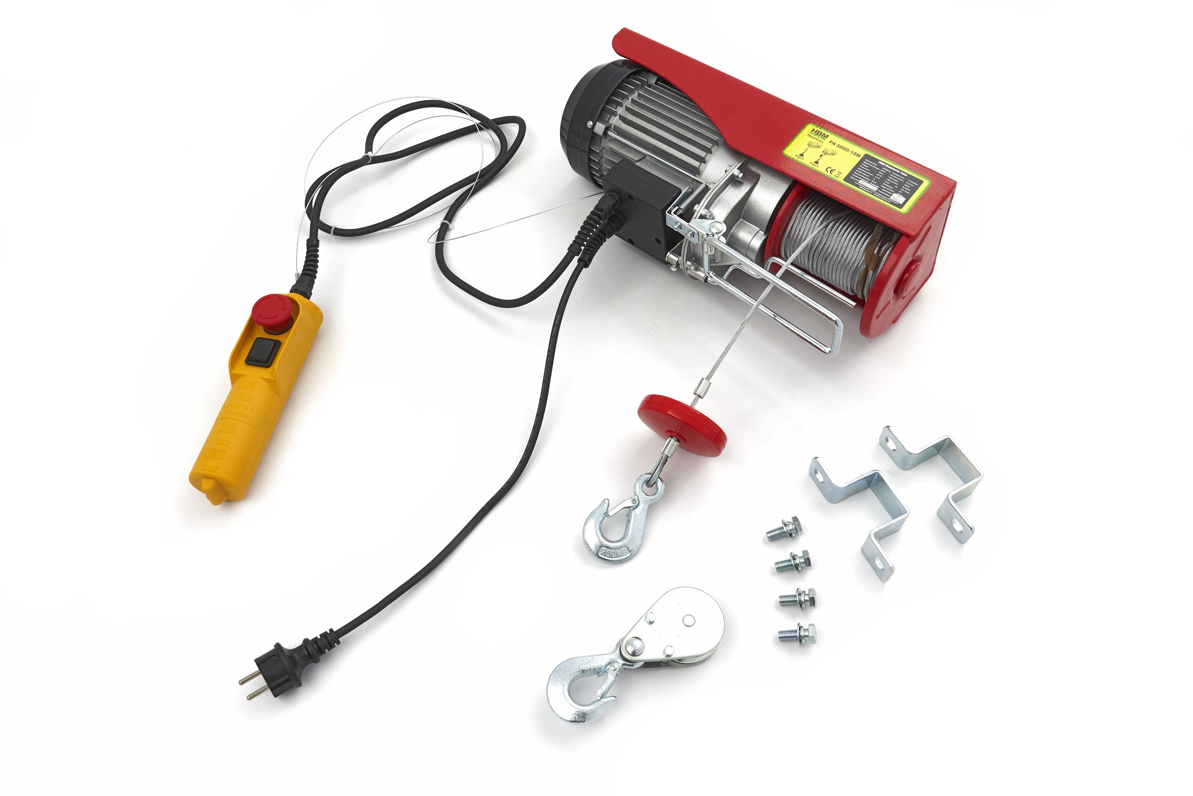Polipasto eléctrico HBM de 500 kg 18 metros | HBM Machines