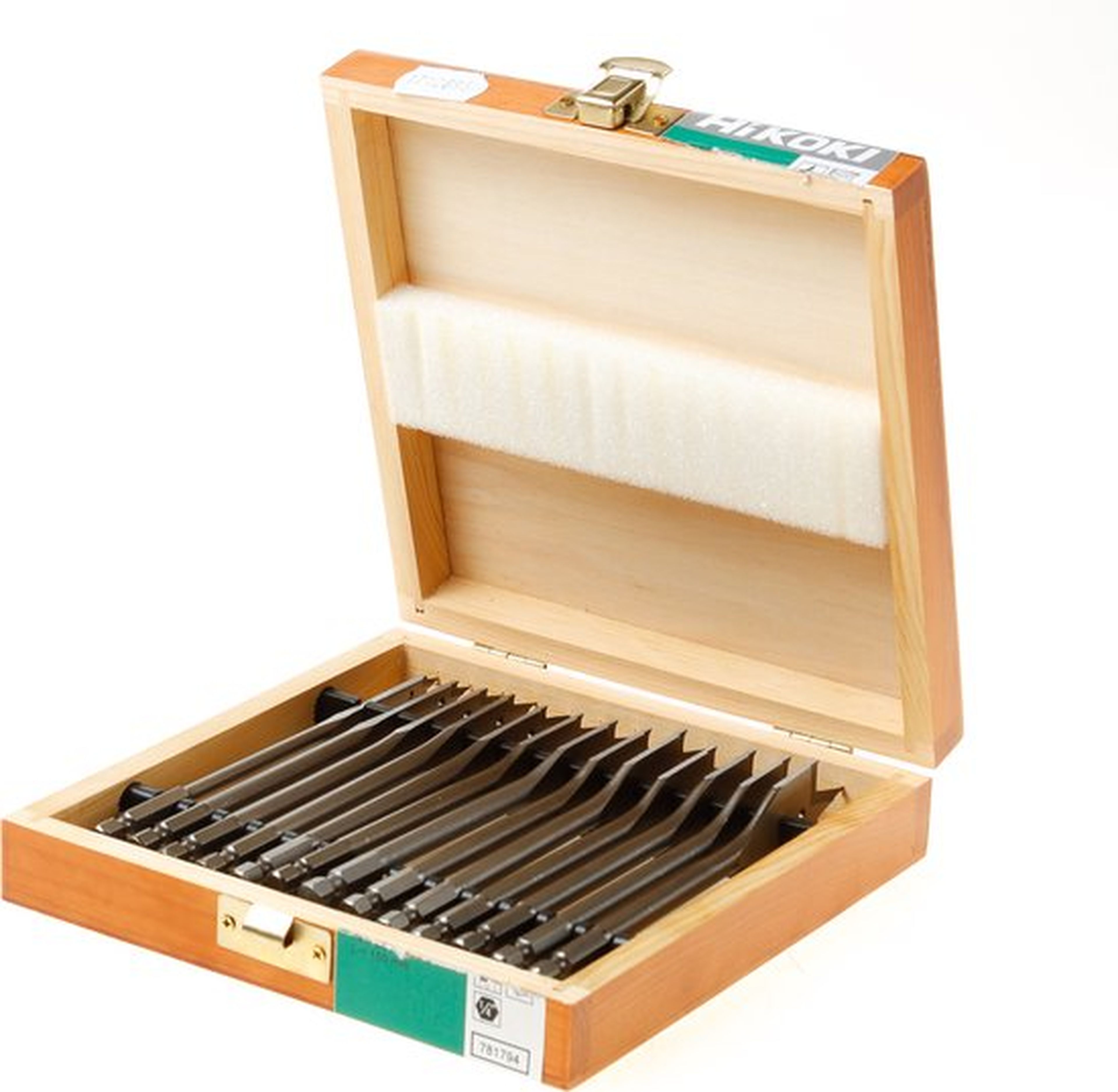 Jeu de mèches plates à bois HiKOKI, 13 pièces | HBM Machines
