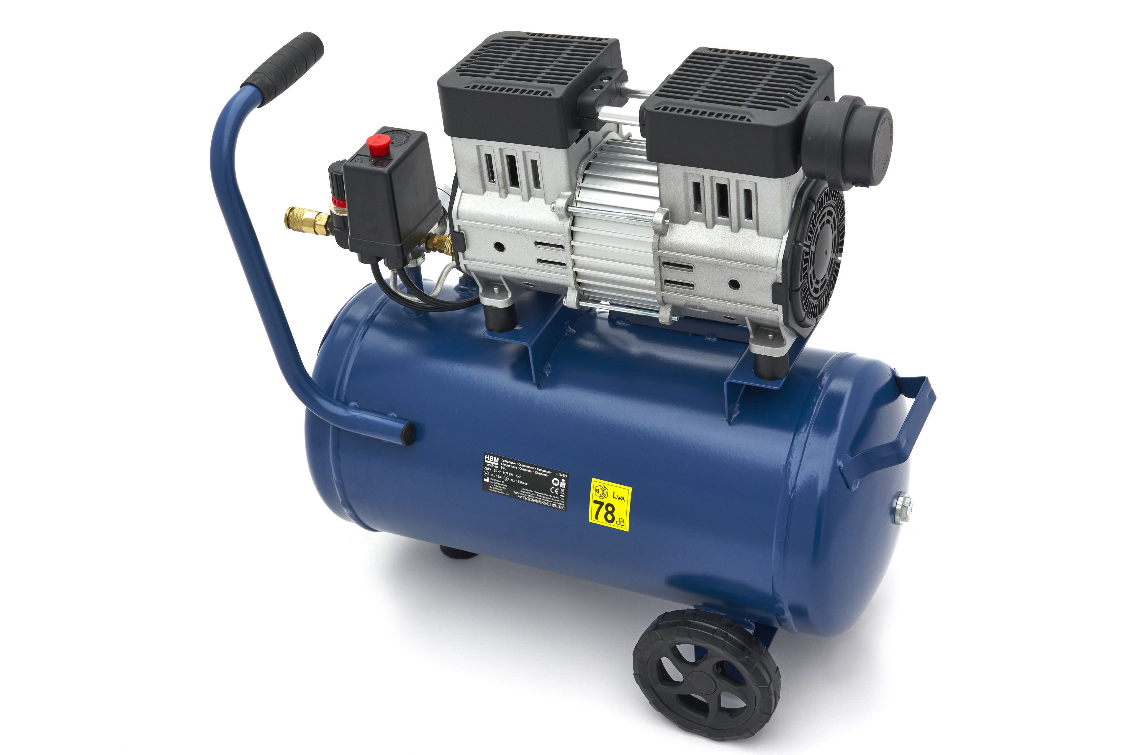 HBM low noise compressor 24 liter | HBM Machines