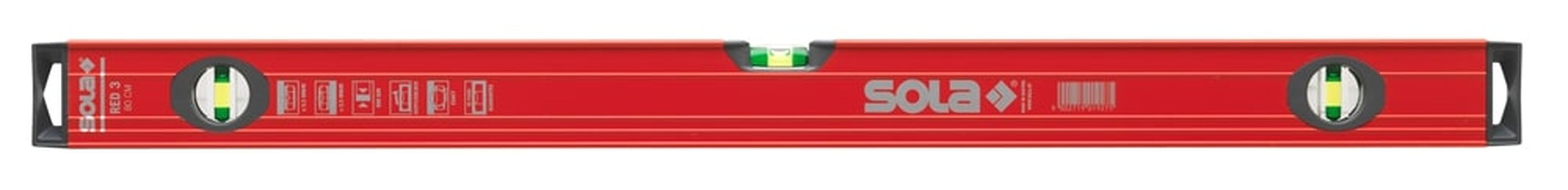 Niveau à bulle en aluminium Sola RED3/60 | HBM Machines