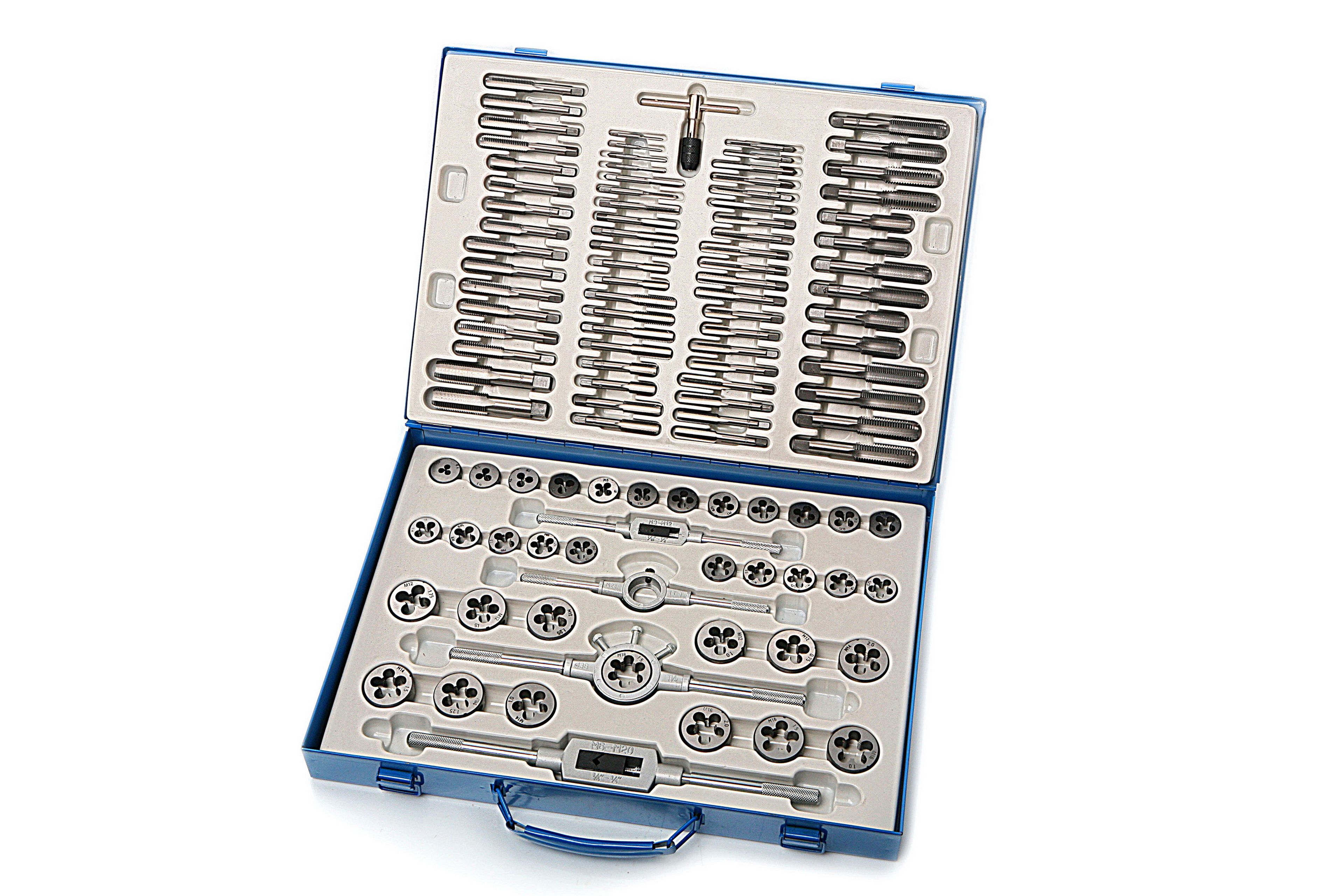 Jeu de 110 pièces pour taraudage et coupe ... | HBM Machines