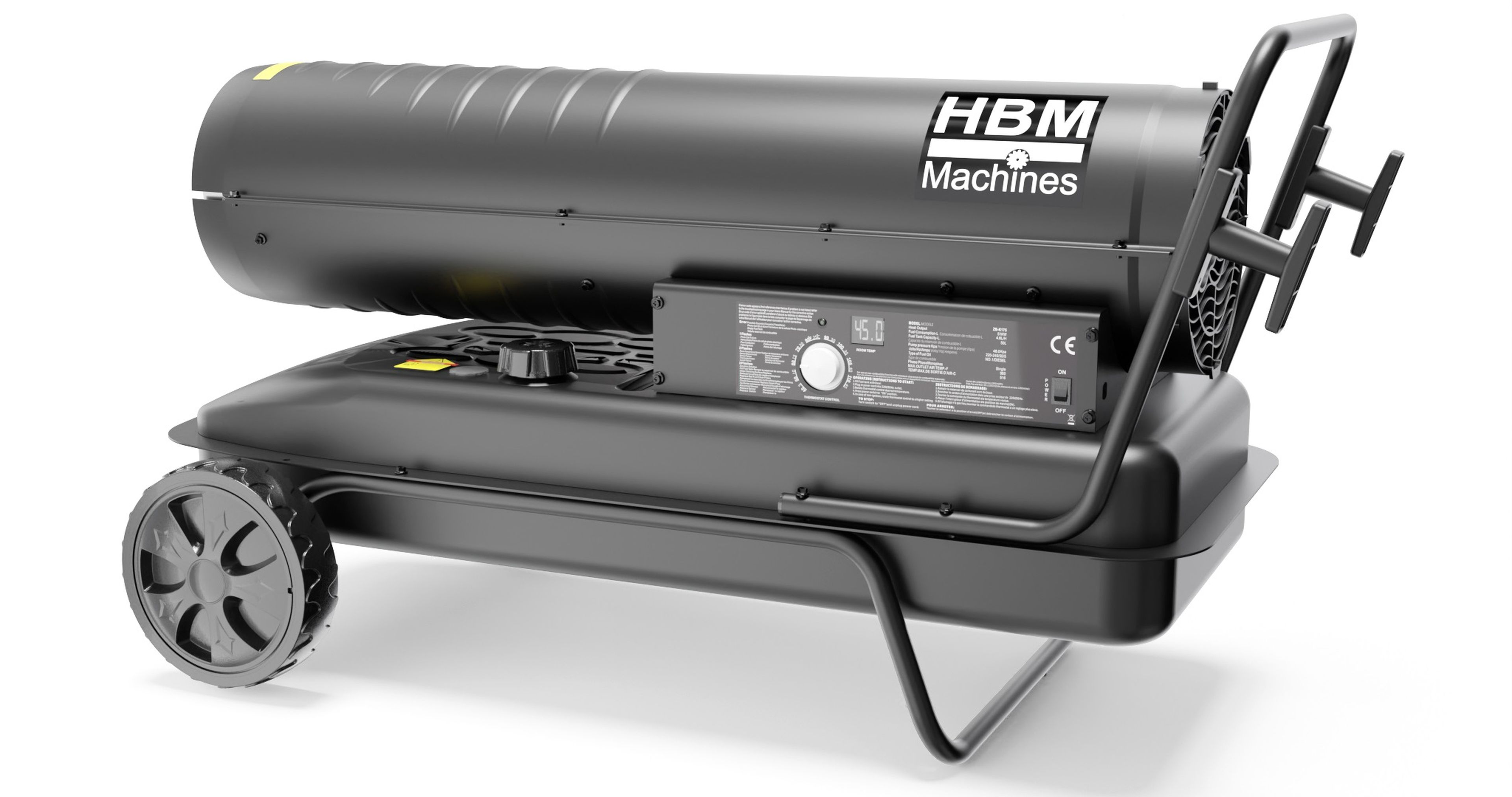 HBM verrijdbare dieselheater, 50000 Watt | HBM Machines