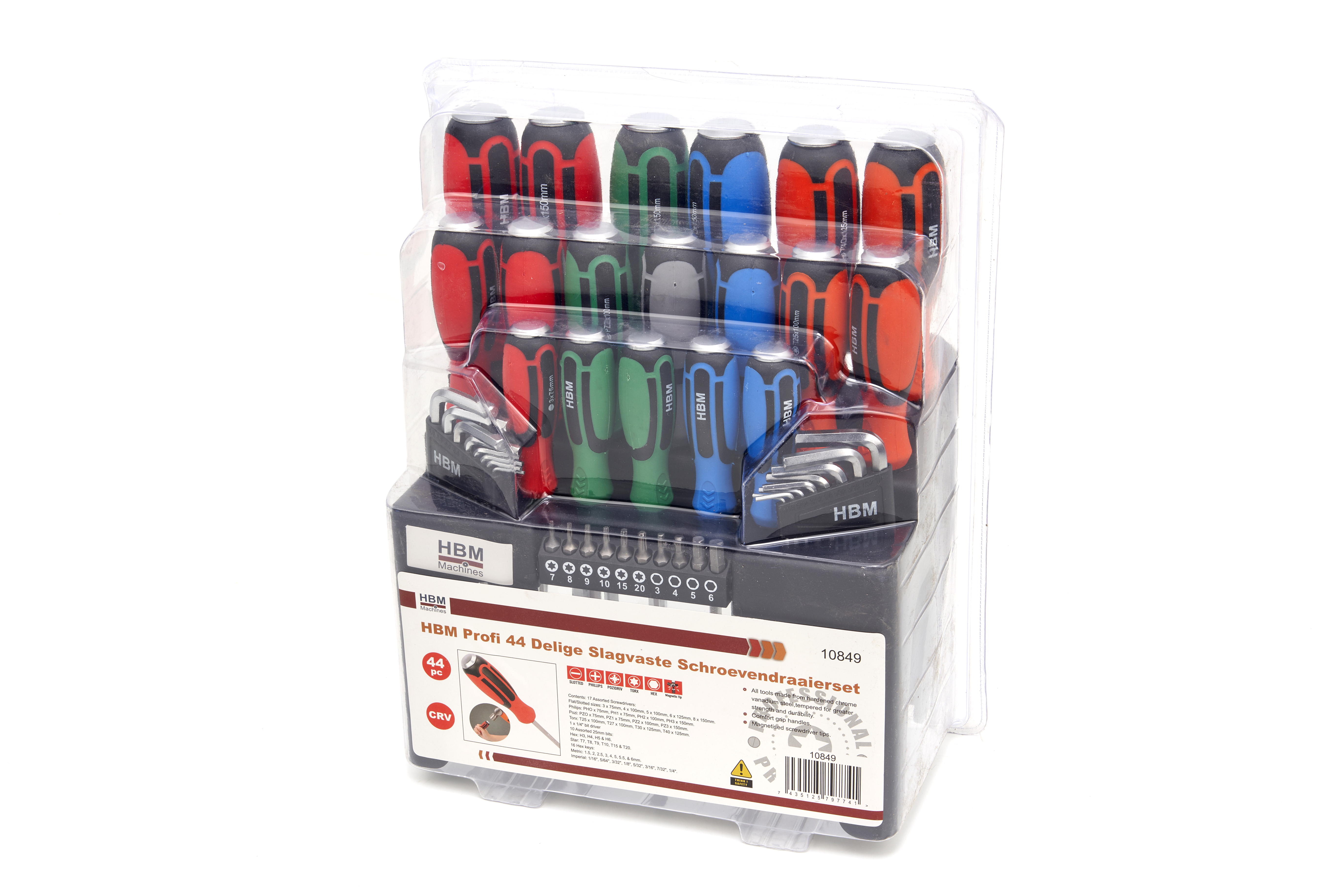 HBM Profi 44-teiliger Schraubendreher-Satz | HBM Machines