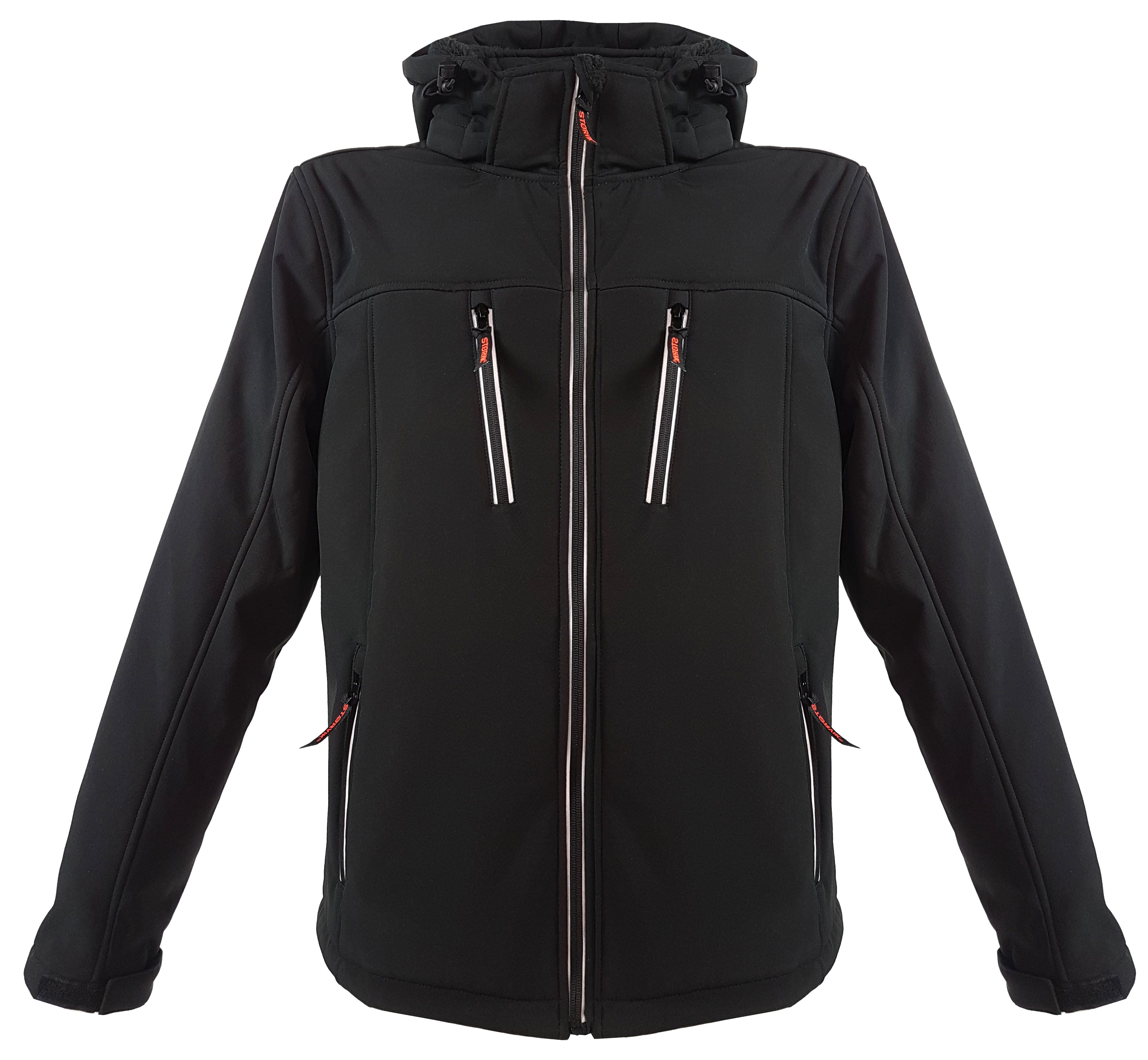 Storvik Clive Softshell-Arbeitsjacken Schwarz | HBM Machines