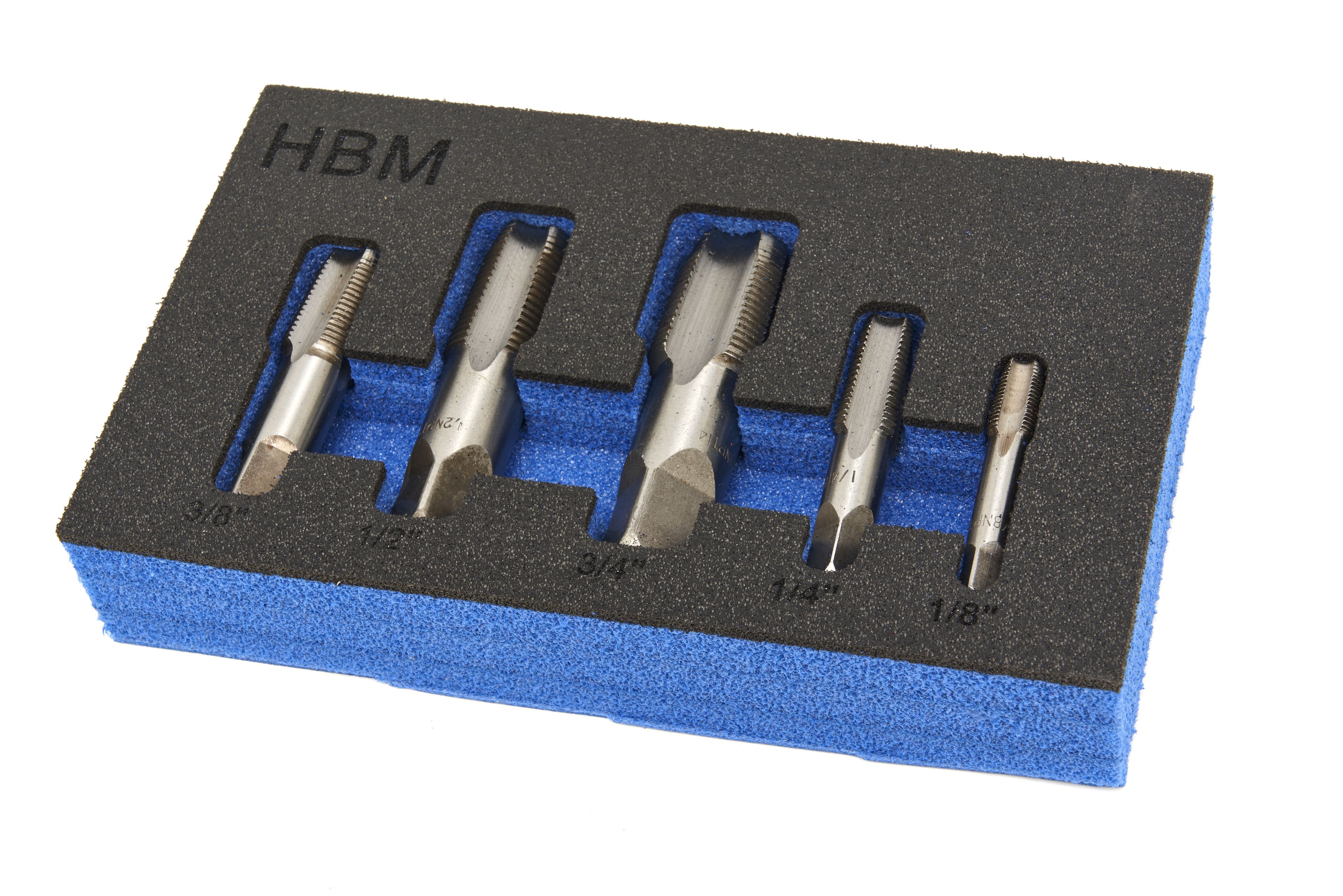 HBM Jeu de taraudage NPT pour tubes et tuy... | HBM Machines