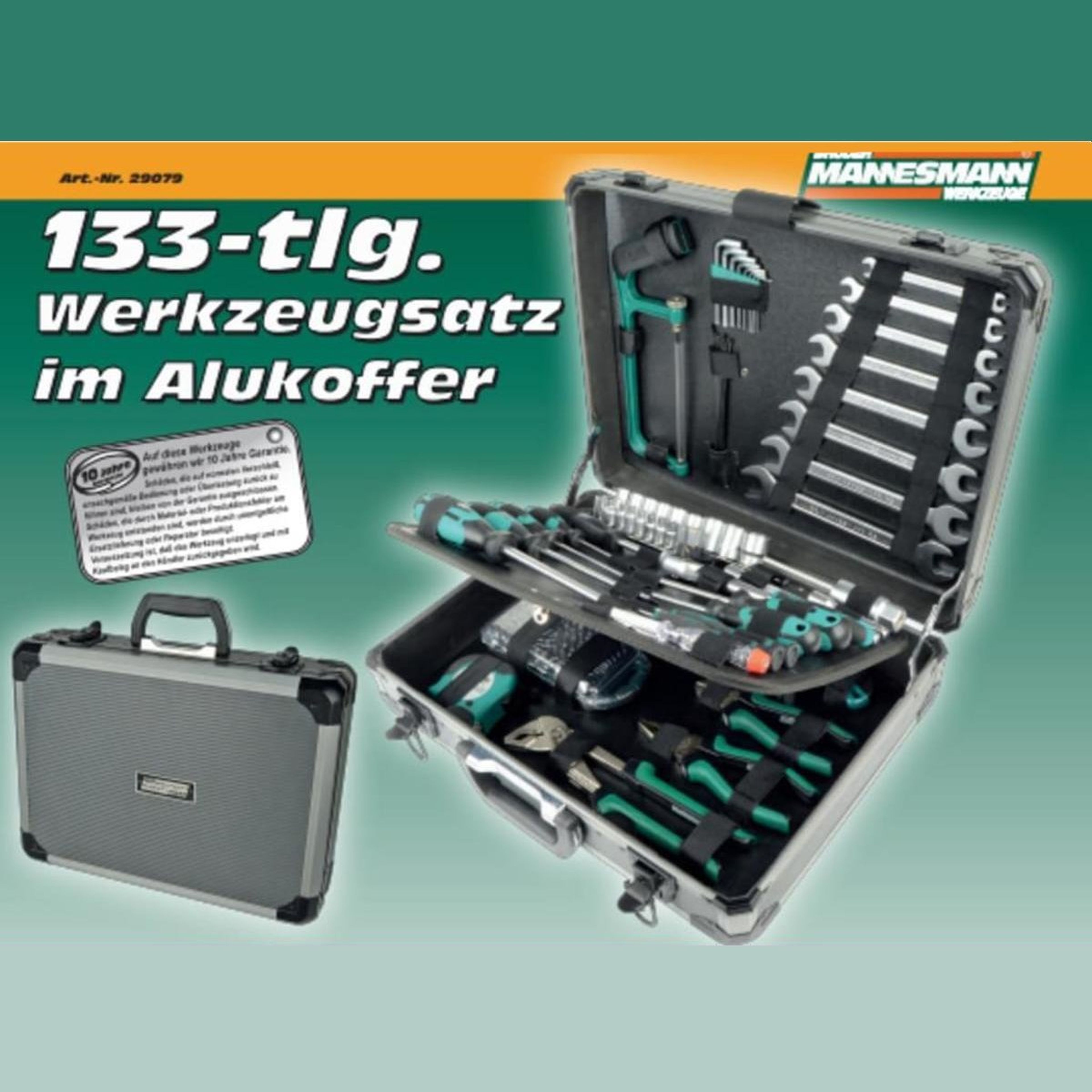 Mannesman gereedschapskoffer 133-delig 29079 | HBM Machines