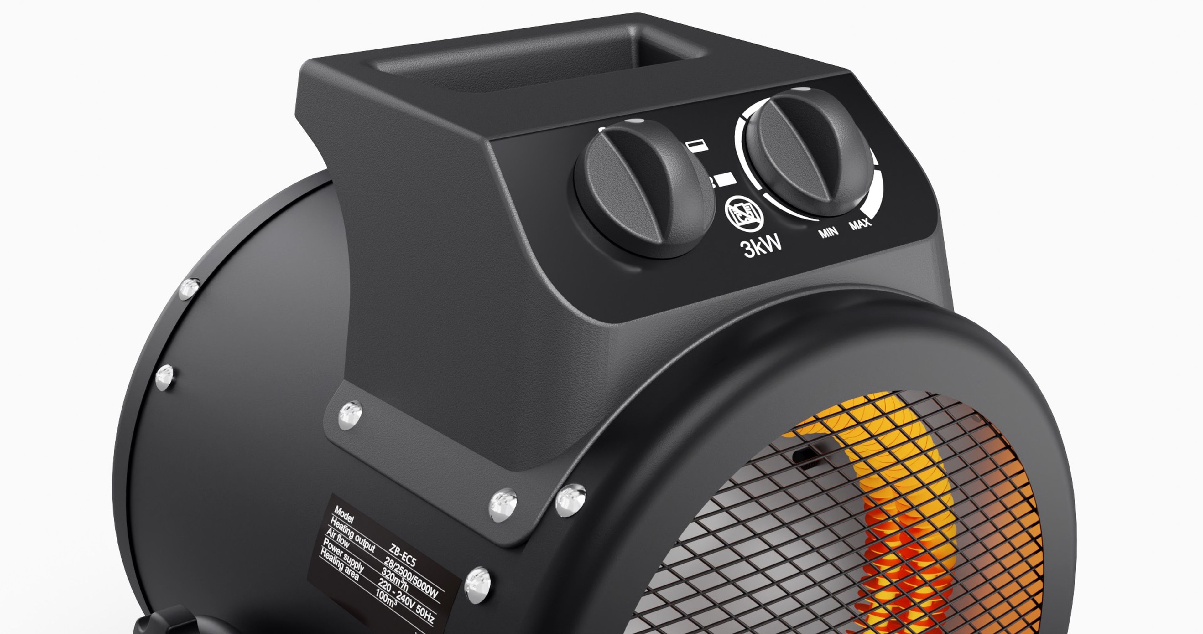 Riscaldatore elettrico HBM 1500 - 3000 Watt | HBM Machines