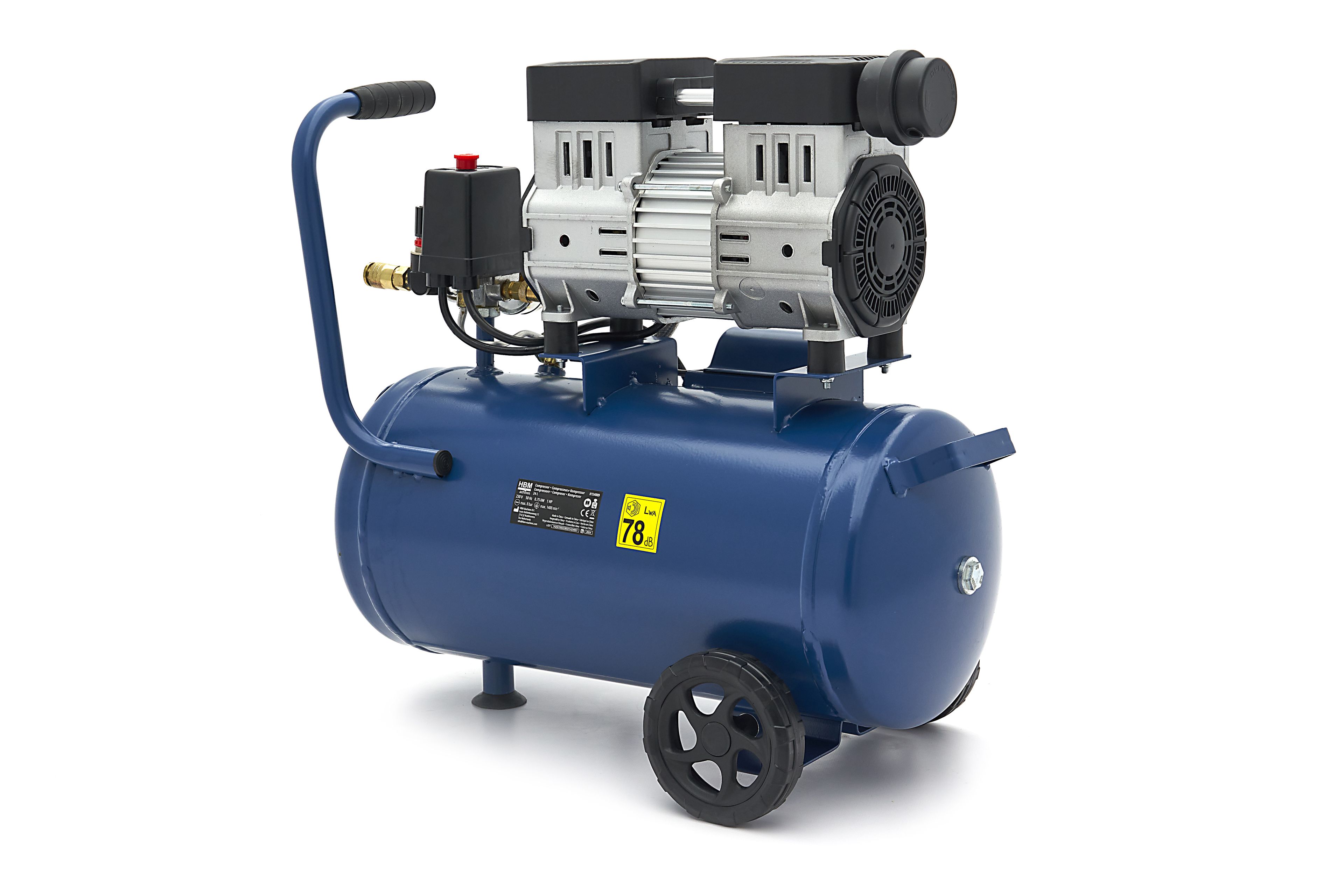 HBM low noise compressor 24 liter | HBM Machines