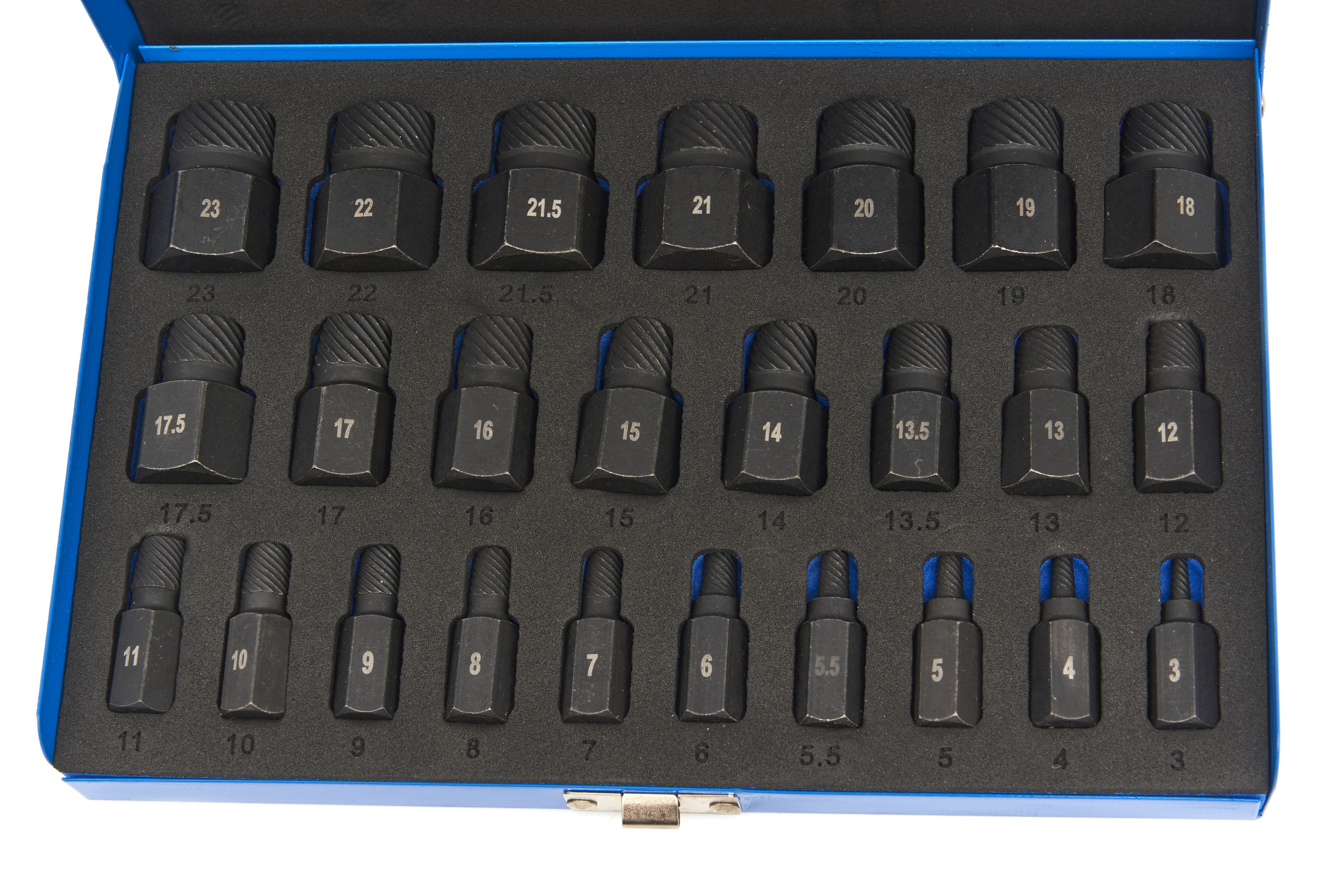 HBM Jeu d'extracteurs de vis multi-splines... | HBM Machines