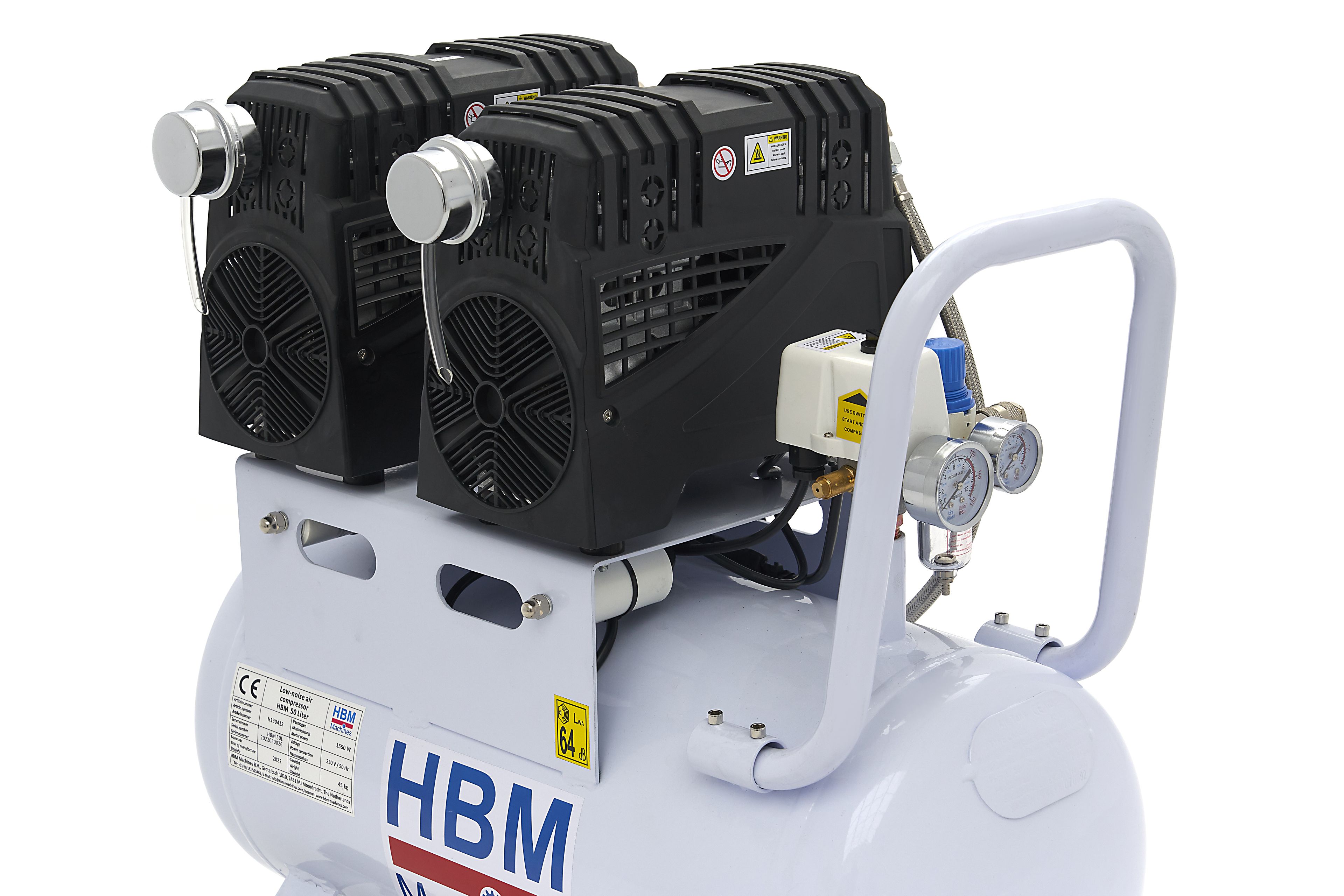 HBM compresseur à faible bruit, 1,5 HP, 50... | HBM Machines