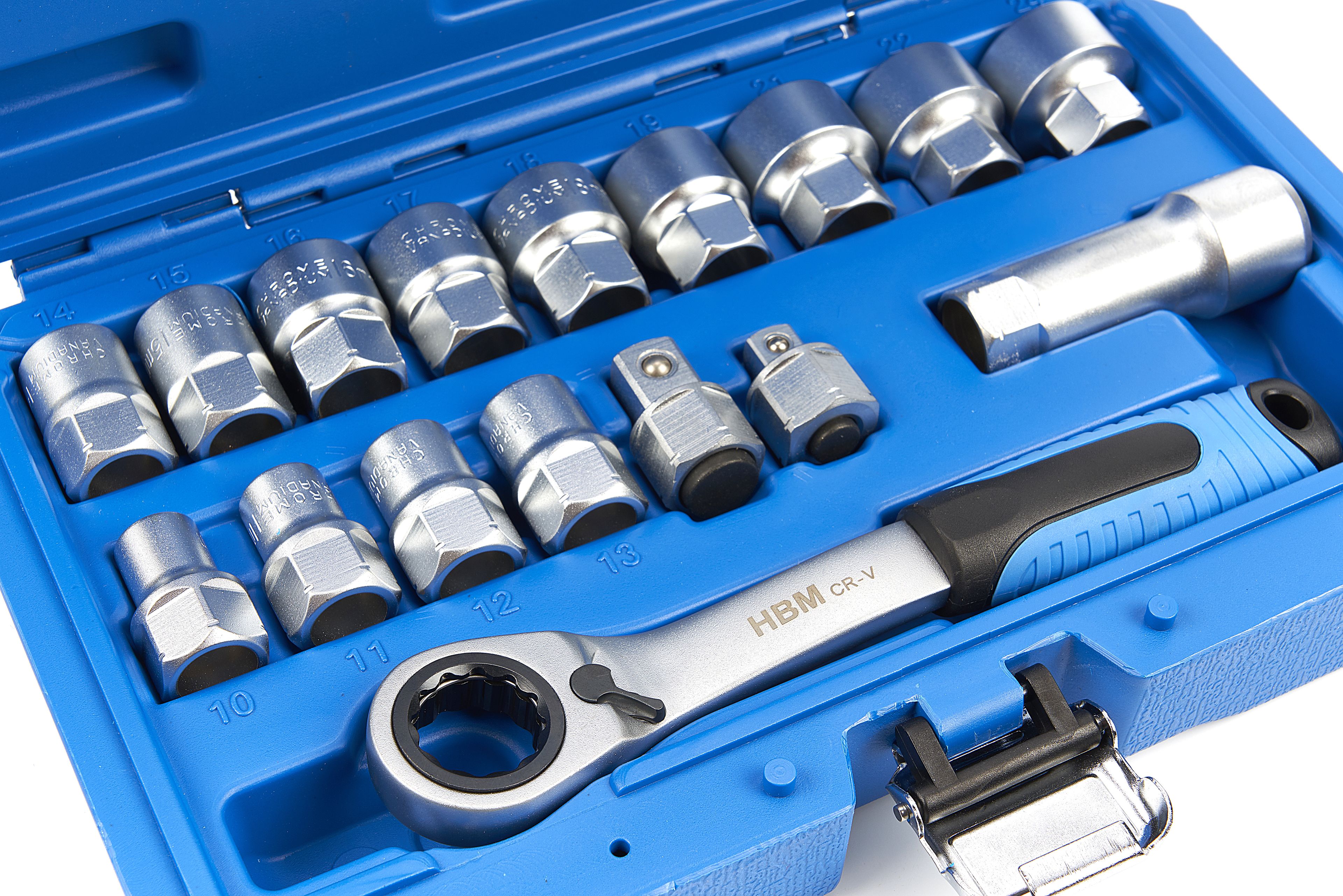 HBM 17 Delige Doorsteek Doppenset | HBM Machines