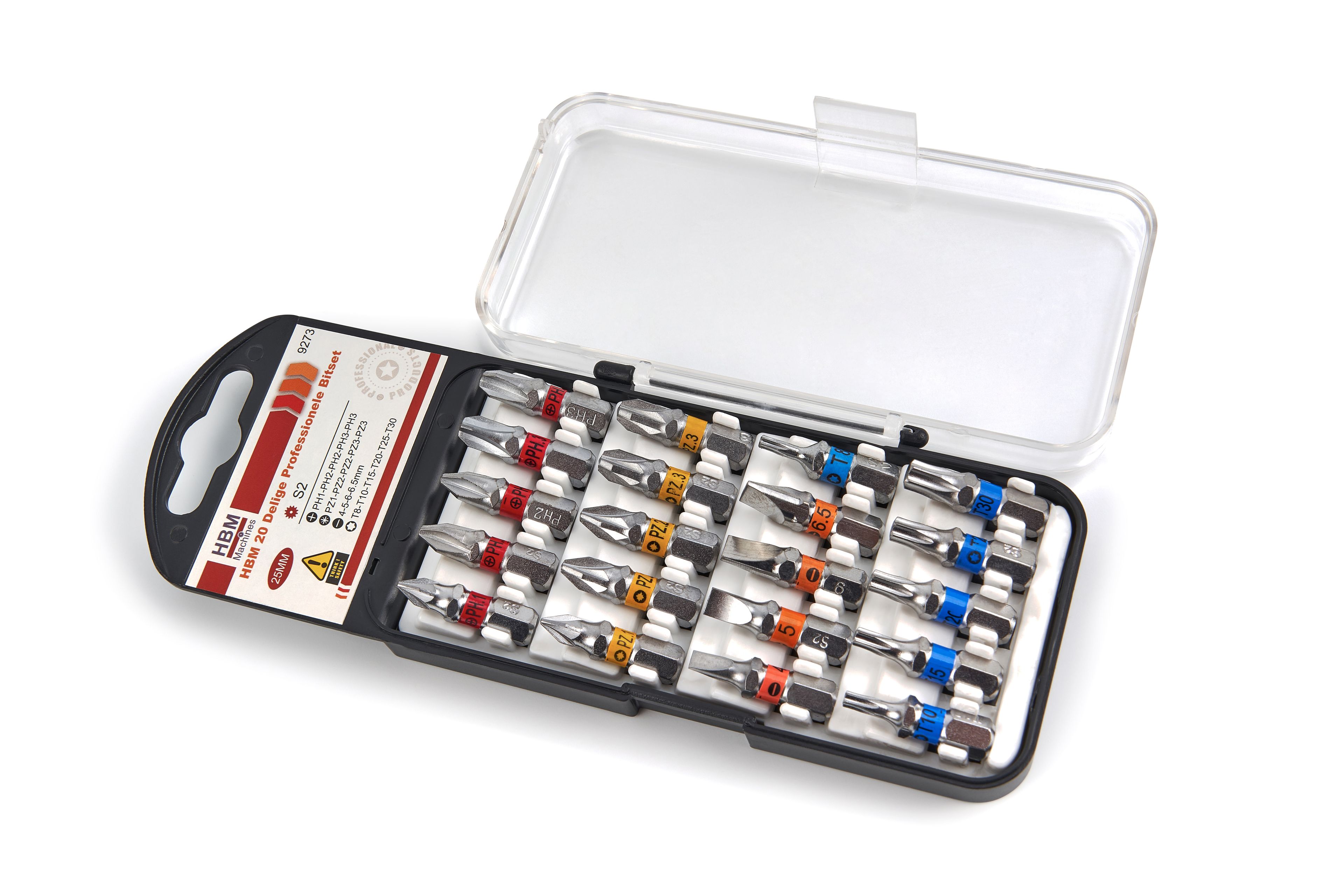 HBM 40 Delige Inbus, Torx en Veeltand Bitset | HBM Machines