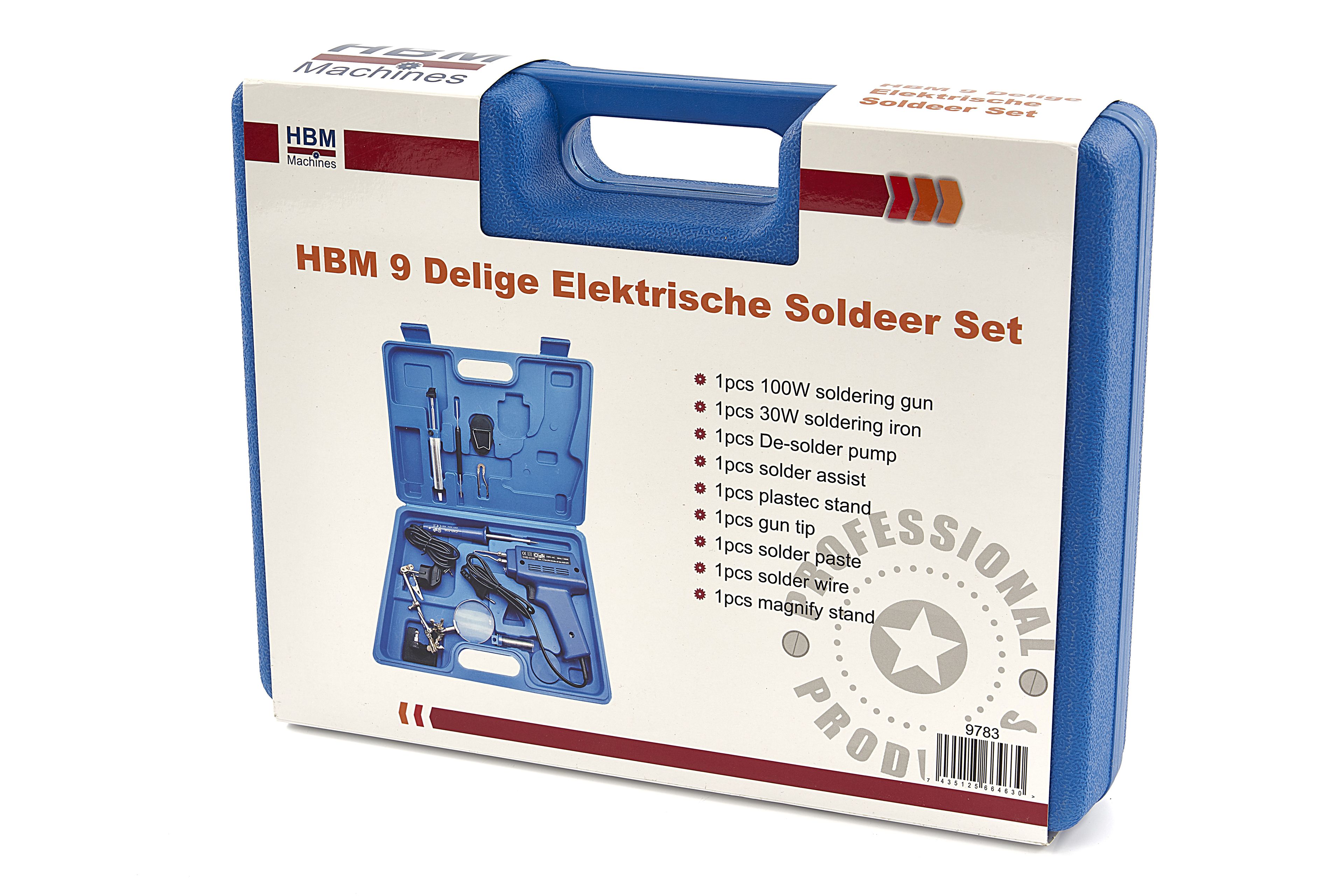 HBM 9 Delige Elektrische Soldeer Set | HBM Machines