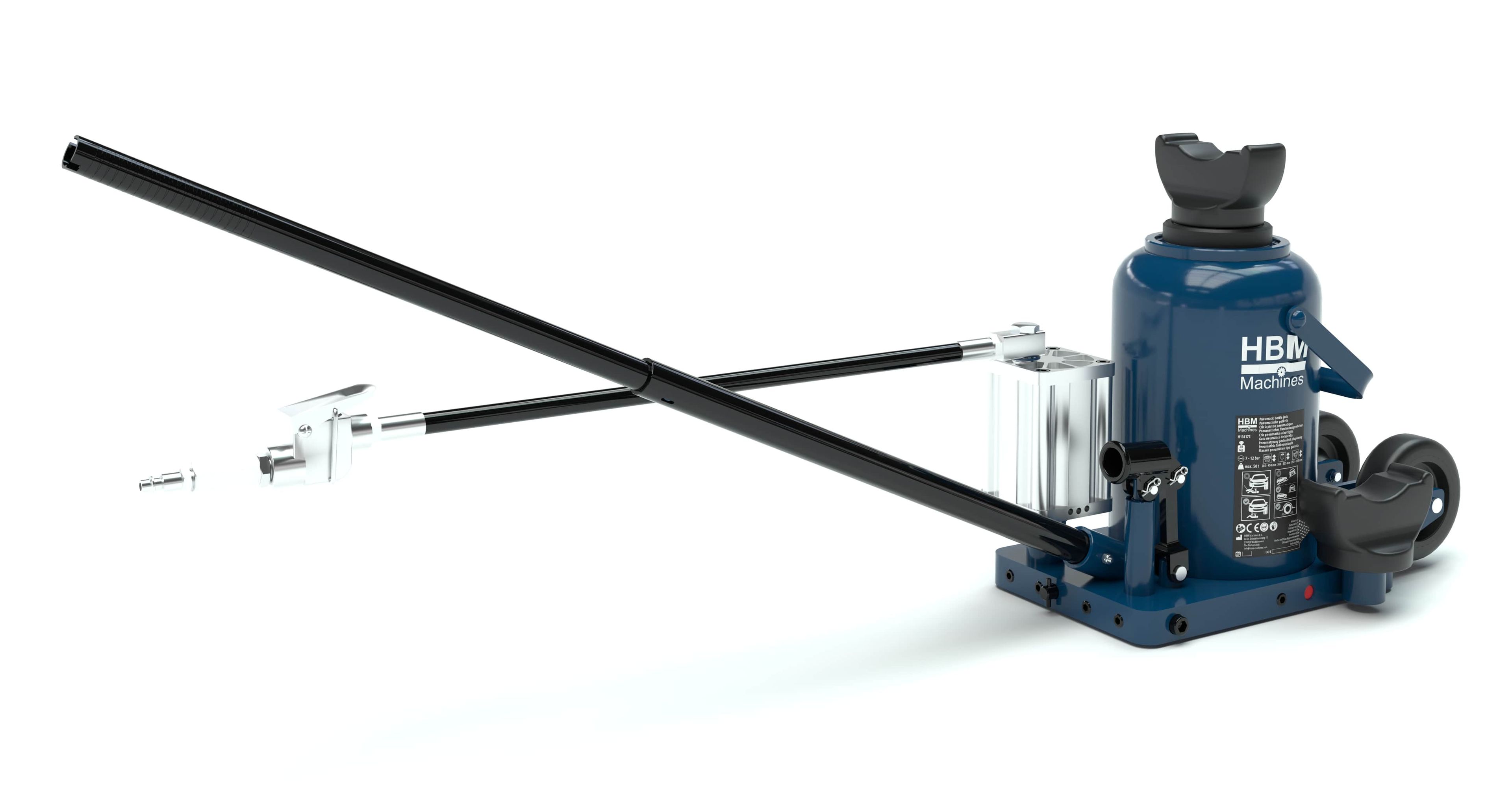 Gato neumático HBM de 50 toneladas móvil | HBM Machines