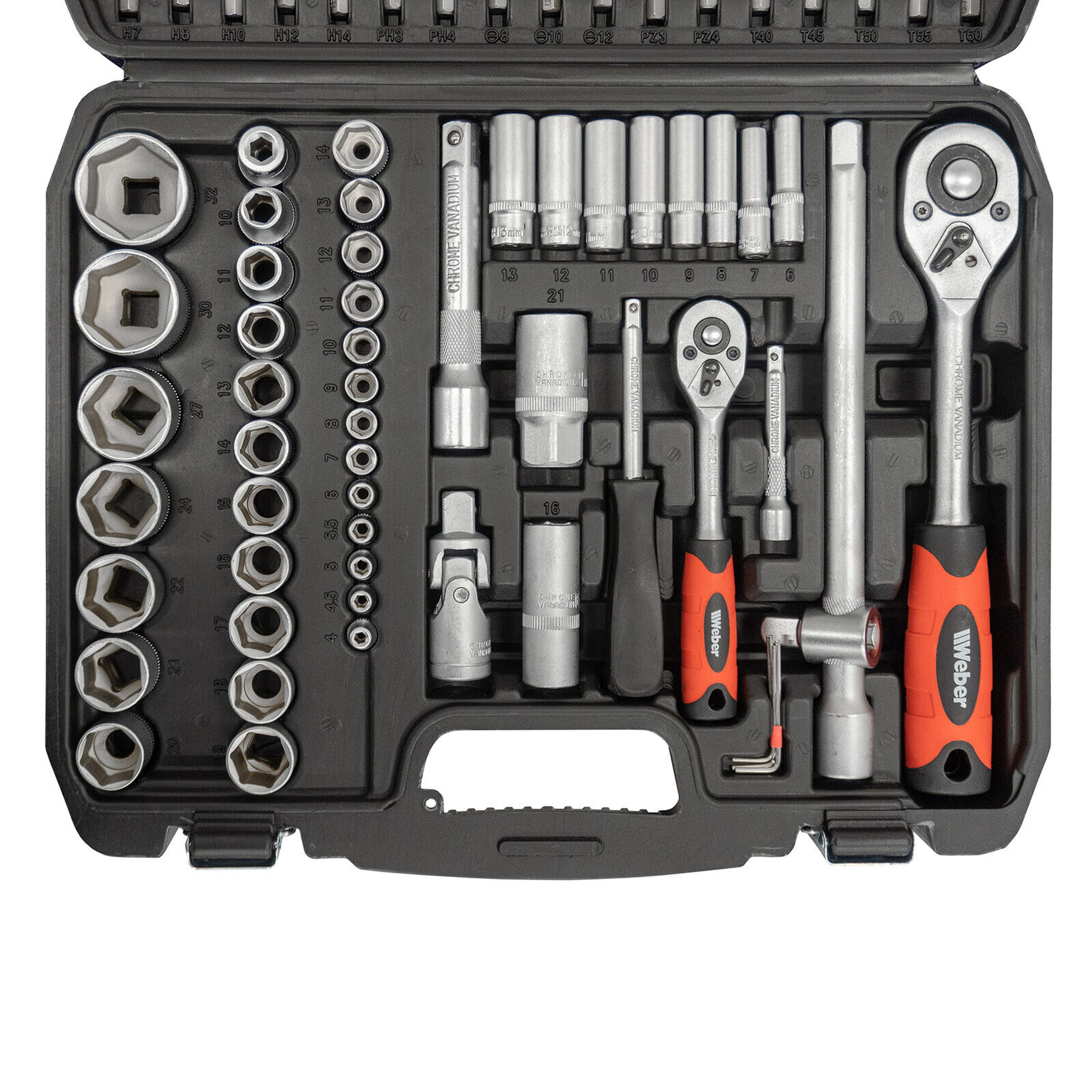 Weber dopsleutelset 108-delig | HBM Machines