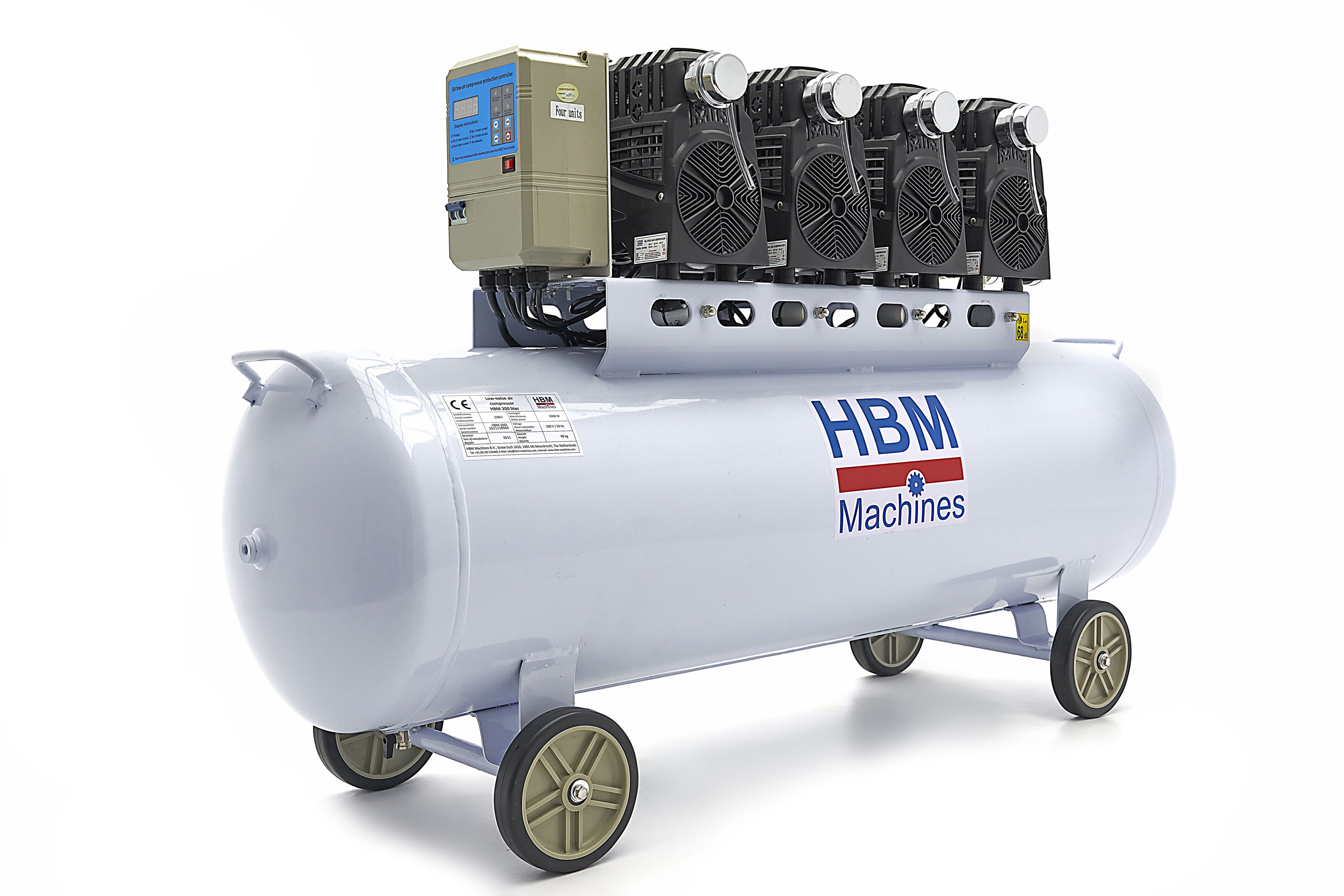 HBM 200 Liter Low Noise Compressor - Model 2 | HBM Machines