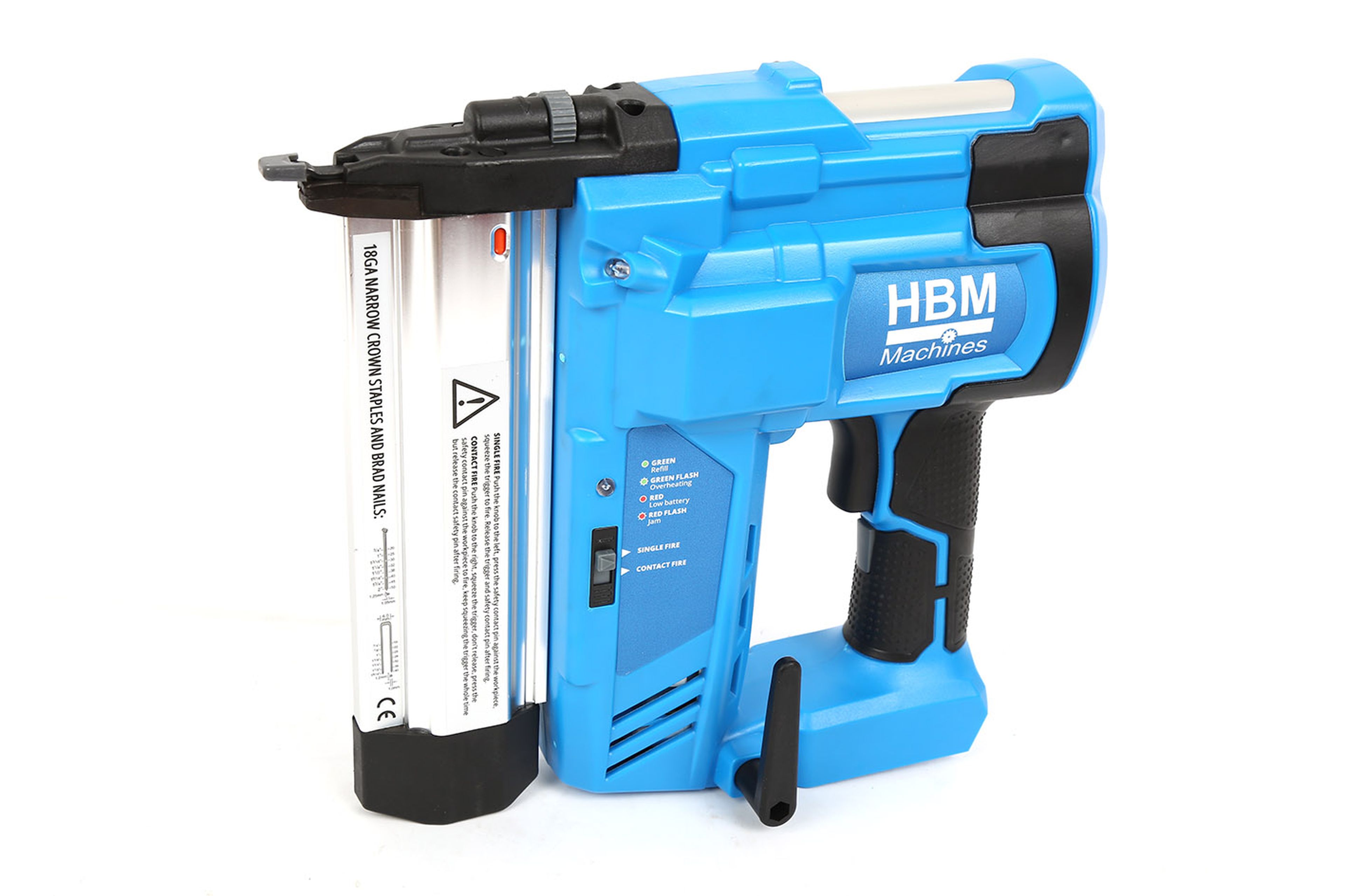 HBM accu tacker, spijkerpistool, 20 Volt | HBM Machines