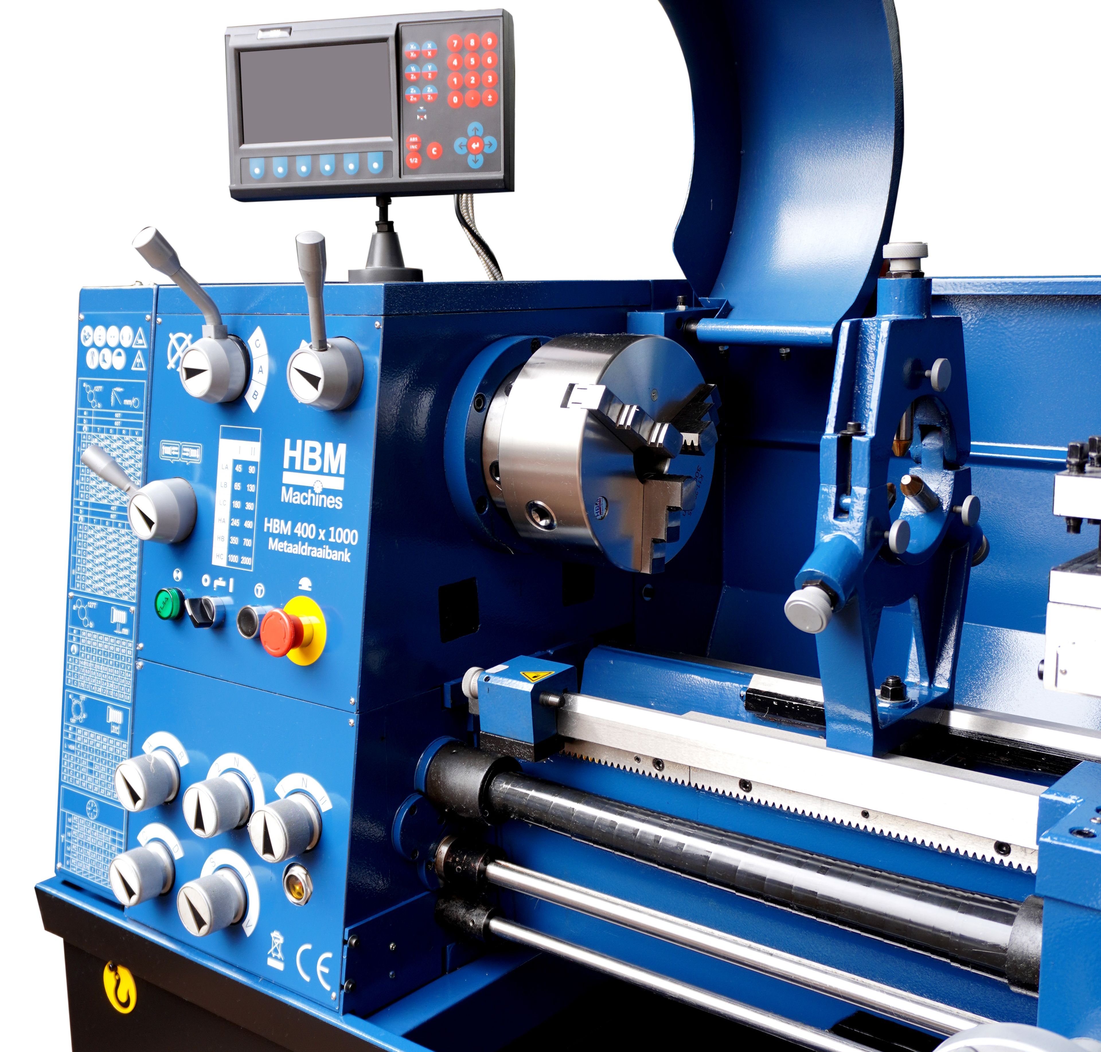 Torno metálico HBM 400 X 1000 con sistema ... | HBM Machines