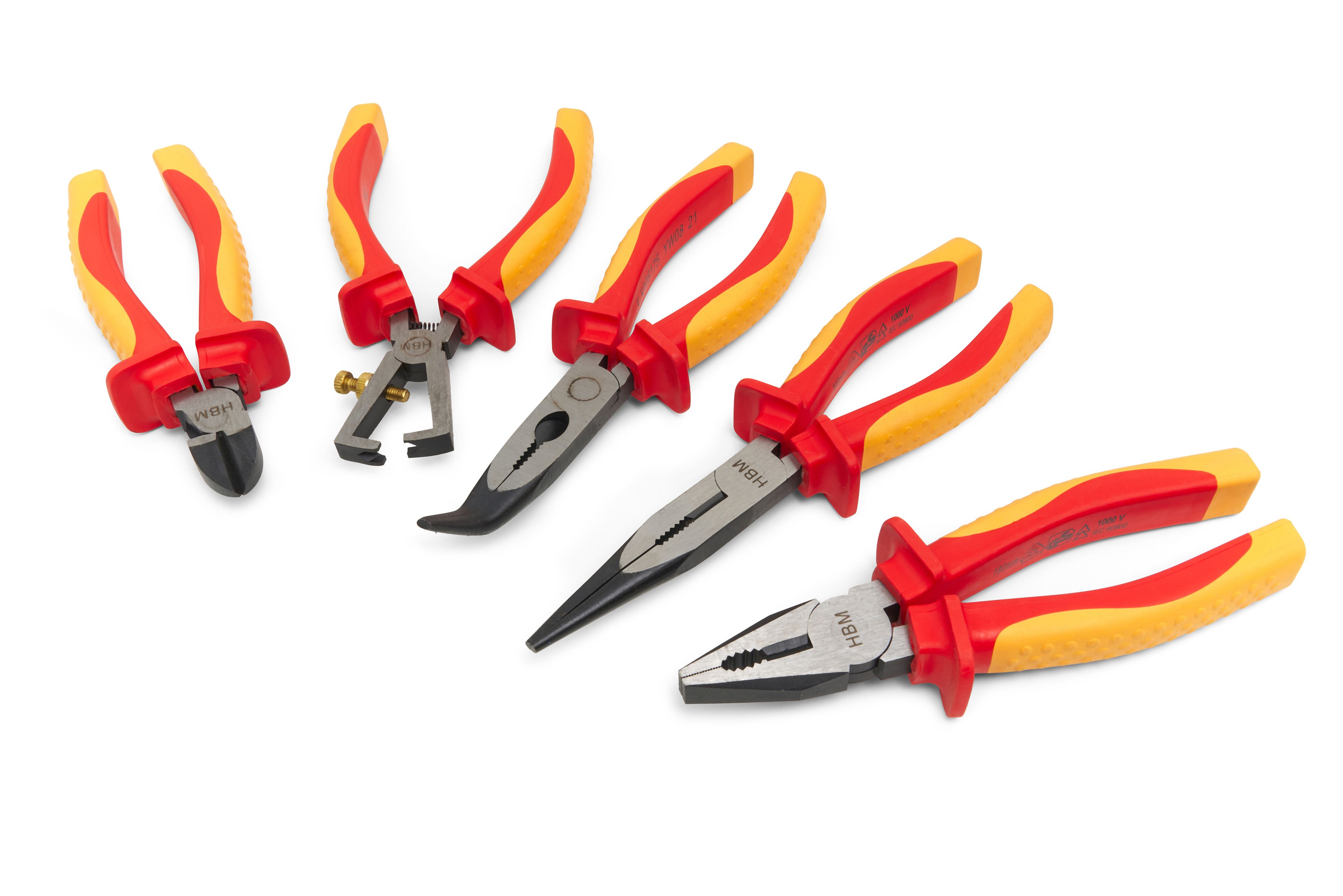 HBM Jeu de pinces VDE - 5 pièces | HBM Machines