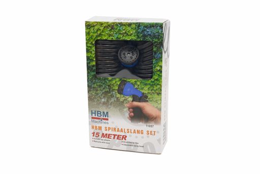HBM 15 Meter Spiralgartenschlauch mit Spri... | HBM Machines