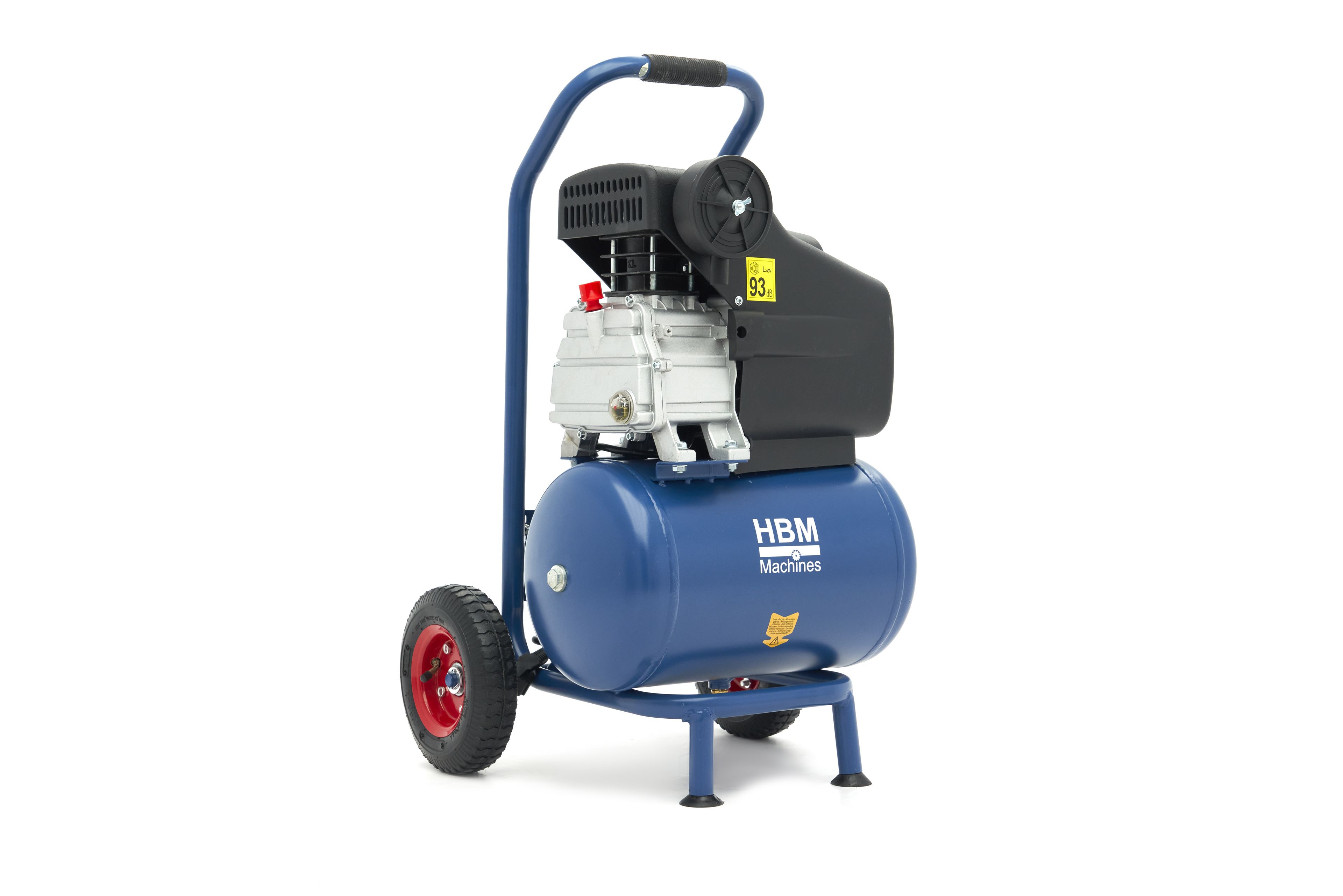 HBM oliegesmeerde compressor 16 liter | HBM Machines