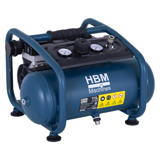 HBM Low Noise compressor 11 liter | HBM Machines