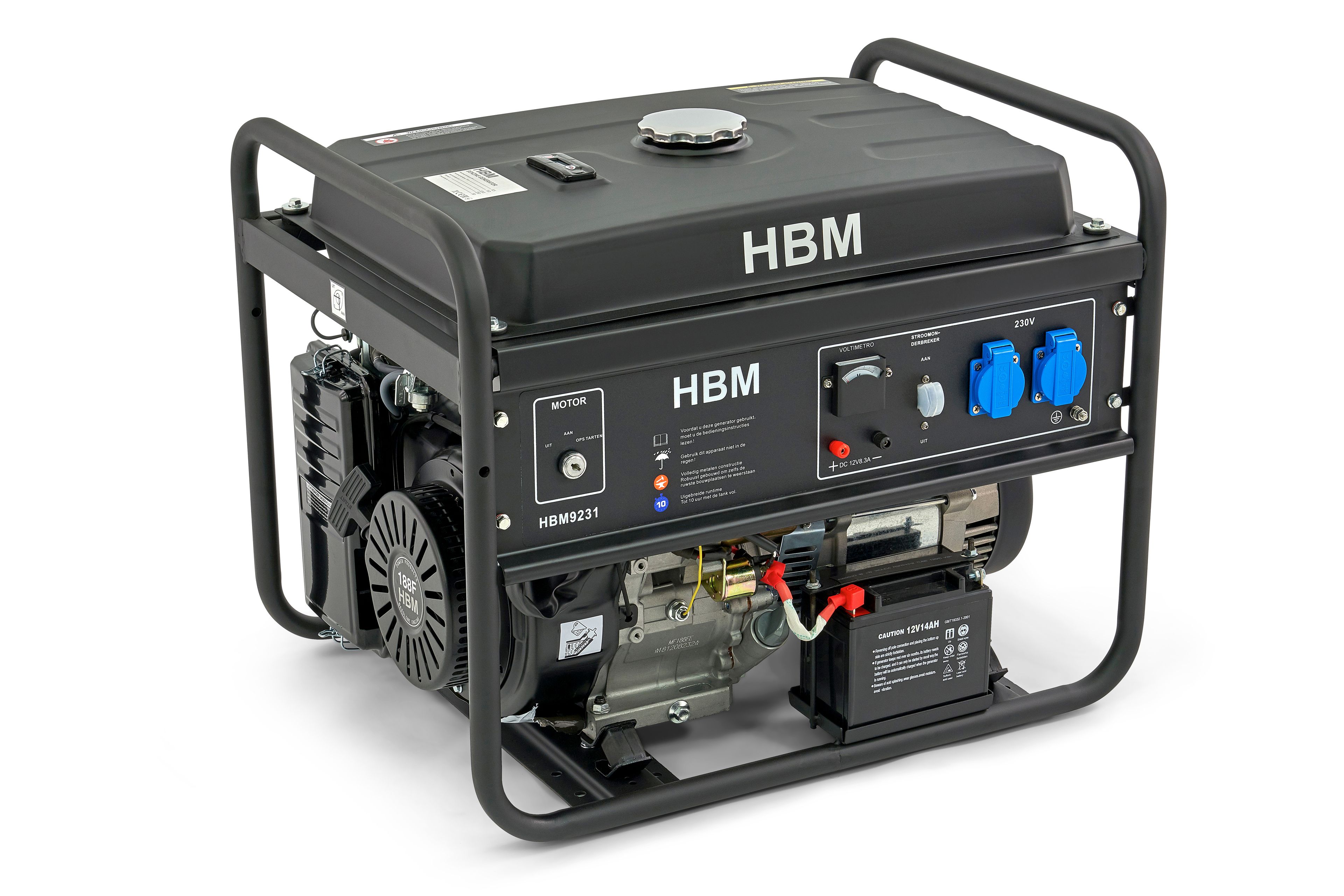 HBM 5.500W generator mit 390cc OHV-Benzinm... | HBM Machines