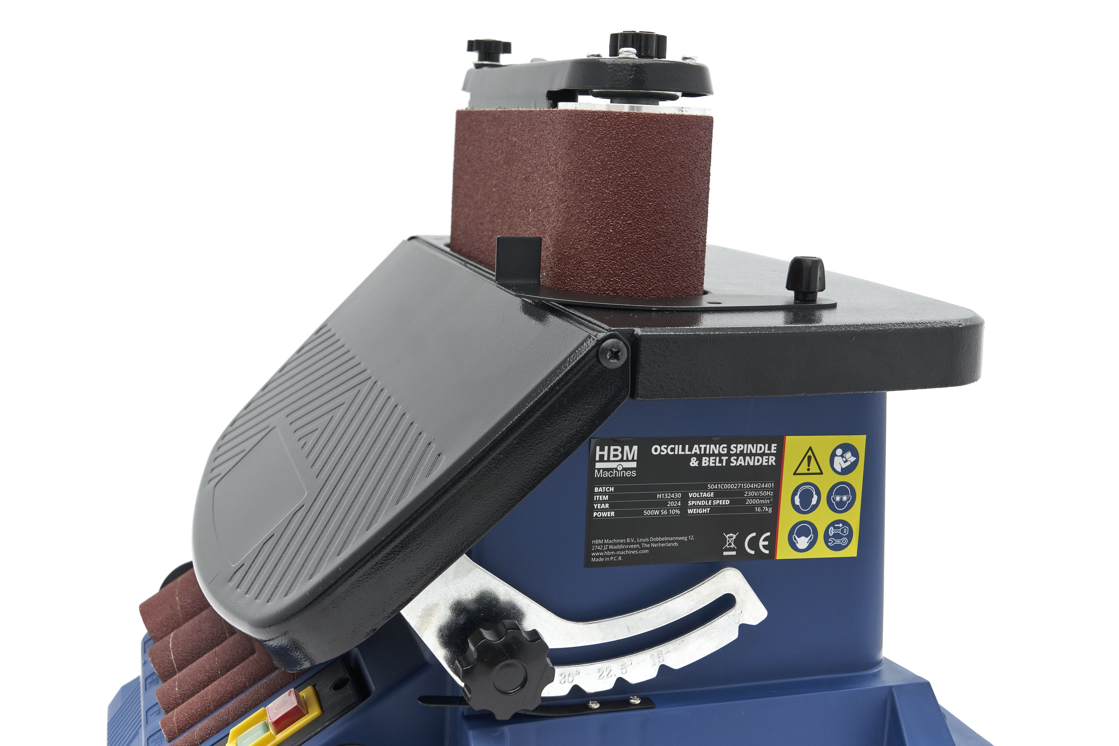 HBM ponceuse oscillante à broche et à bande | HBM Machines